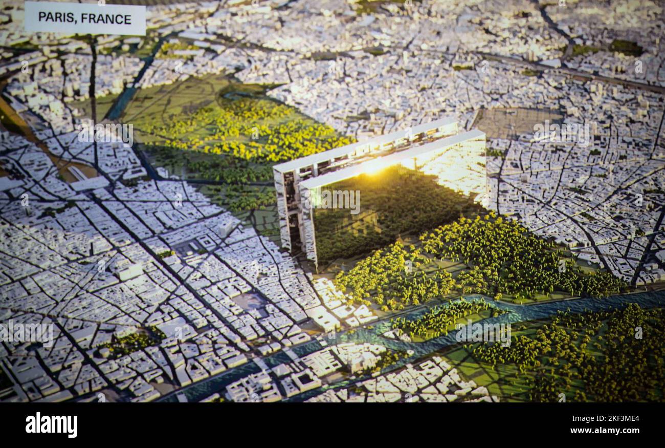 « The LINE » exposition by NEOM in Riyadh, Saudi Arabia on November 15 ...