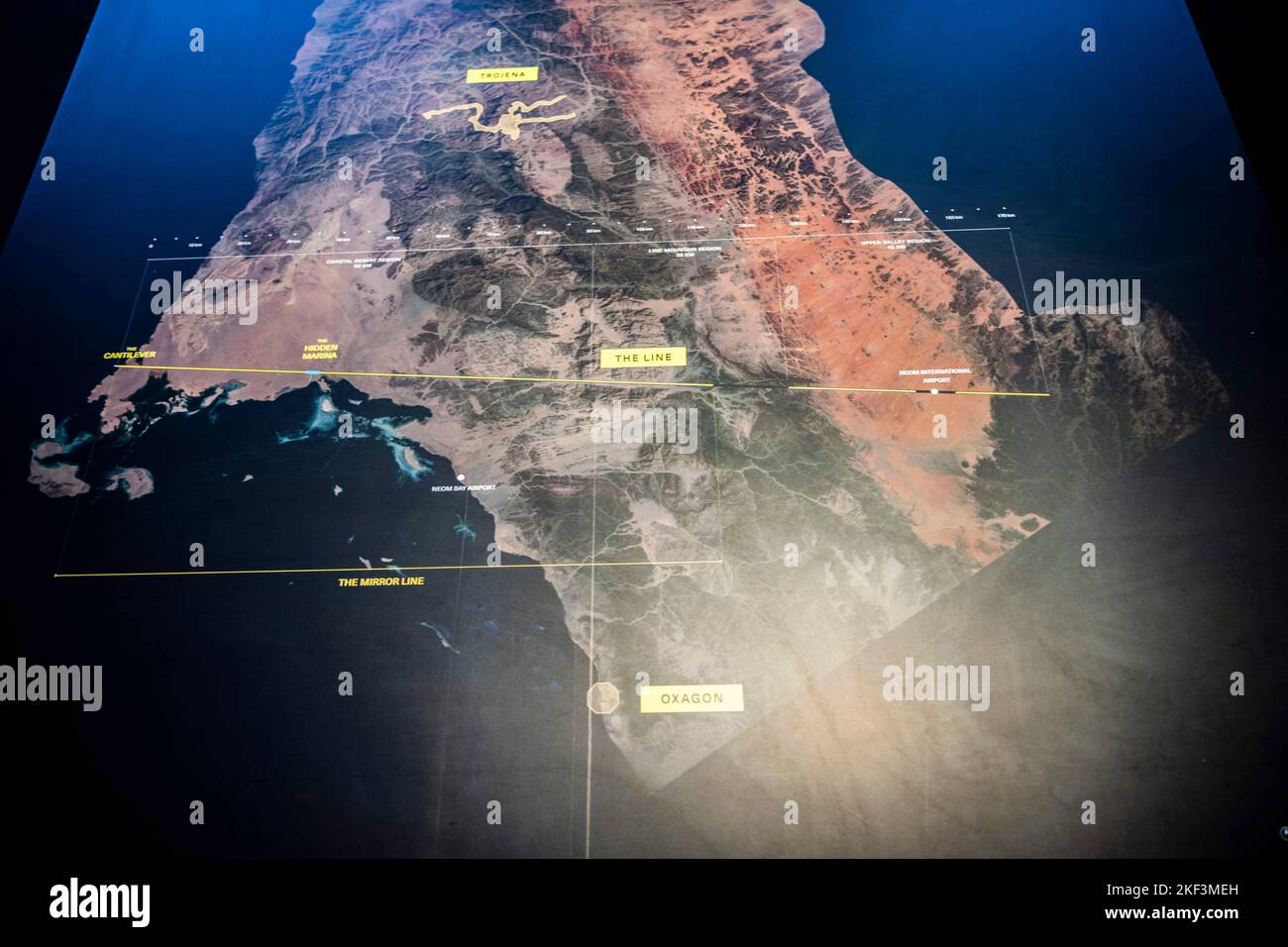 « The LINE » exposition by NEOM in Riyadh, Saudi Arabia on November 15 ...