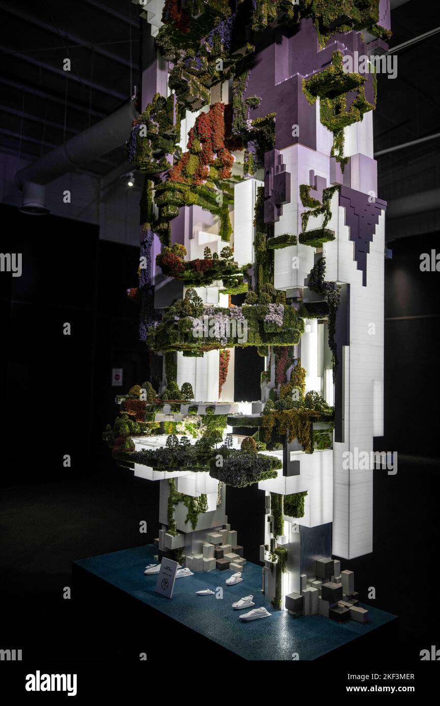 « The LINE » exposition by NEOM in Riyadh, Saudi Arabia on November 15 ...