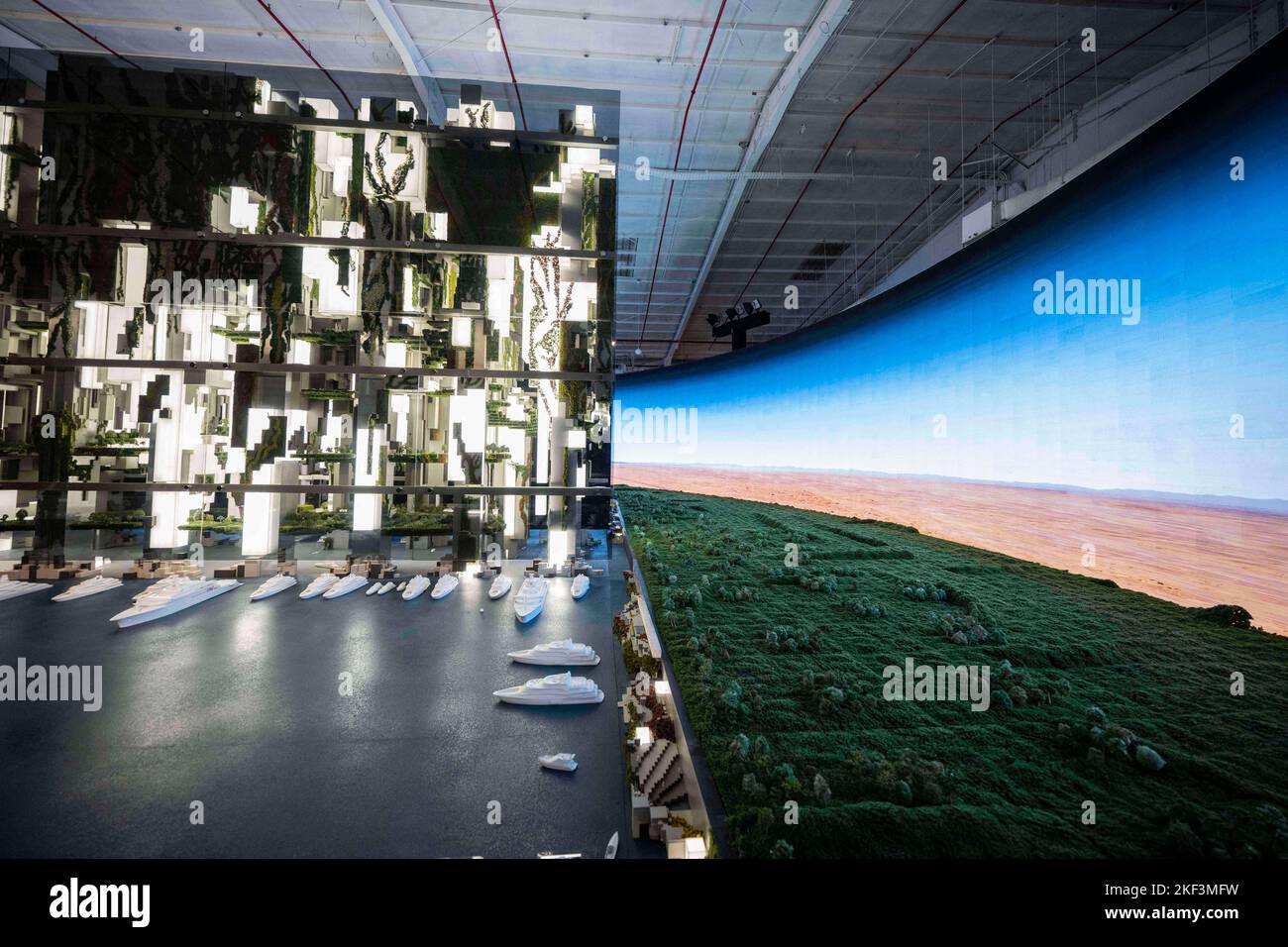 « The LINE » exposition by NEOM in Riyadh, Saudi Arabia on November 15 ...