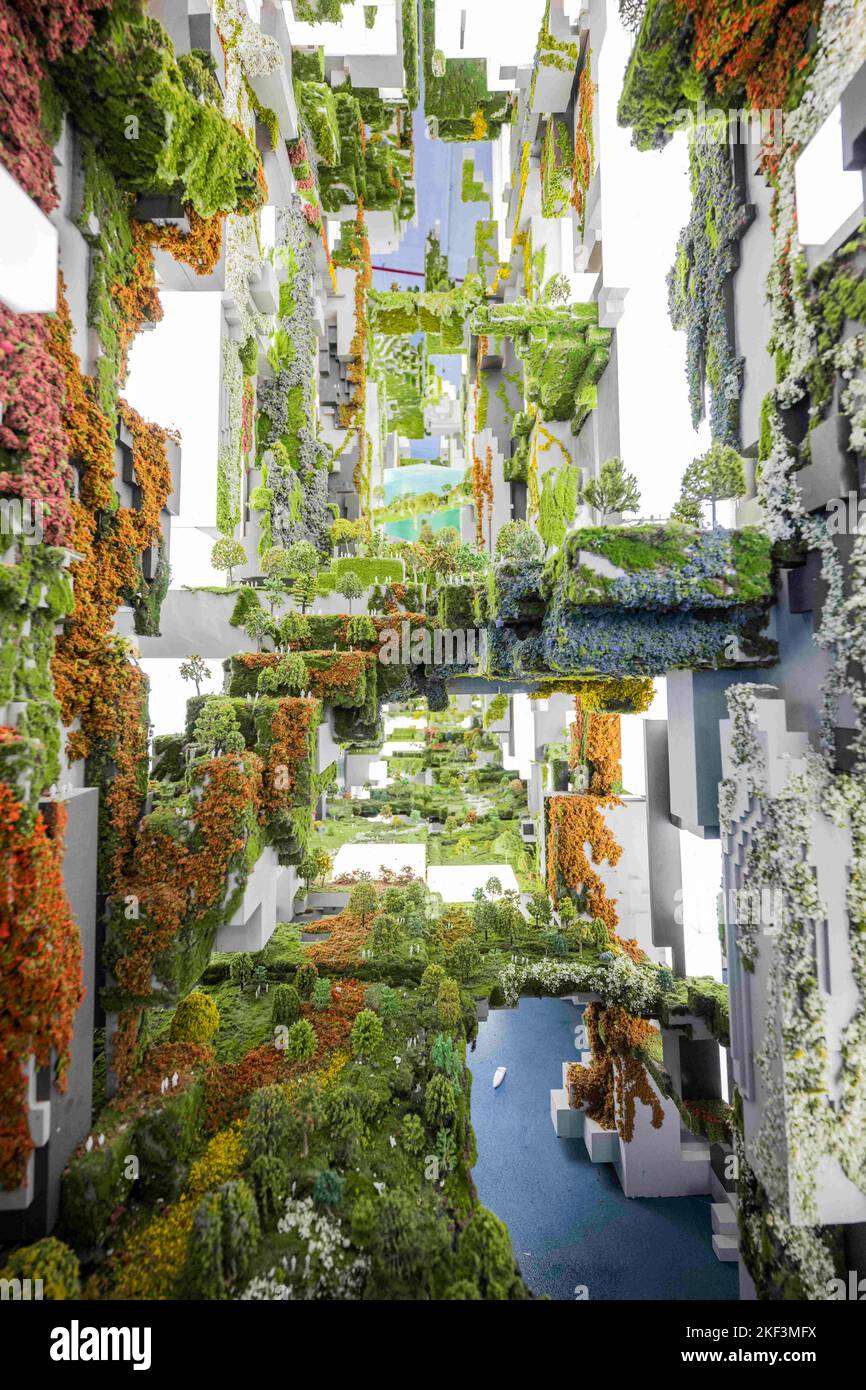 « The LINE » exposition by NEOM in Riyadh, Saudi Arabia on November 15 ...