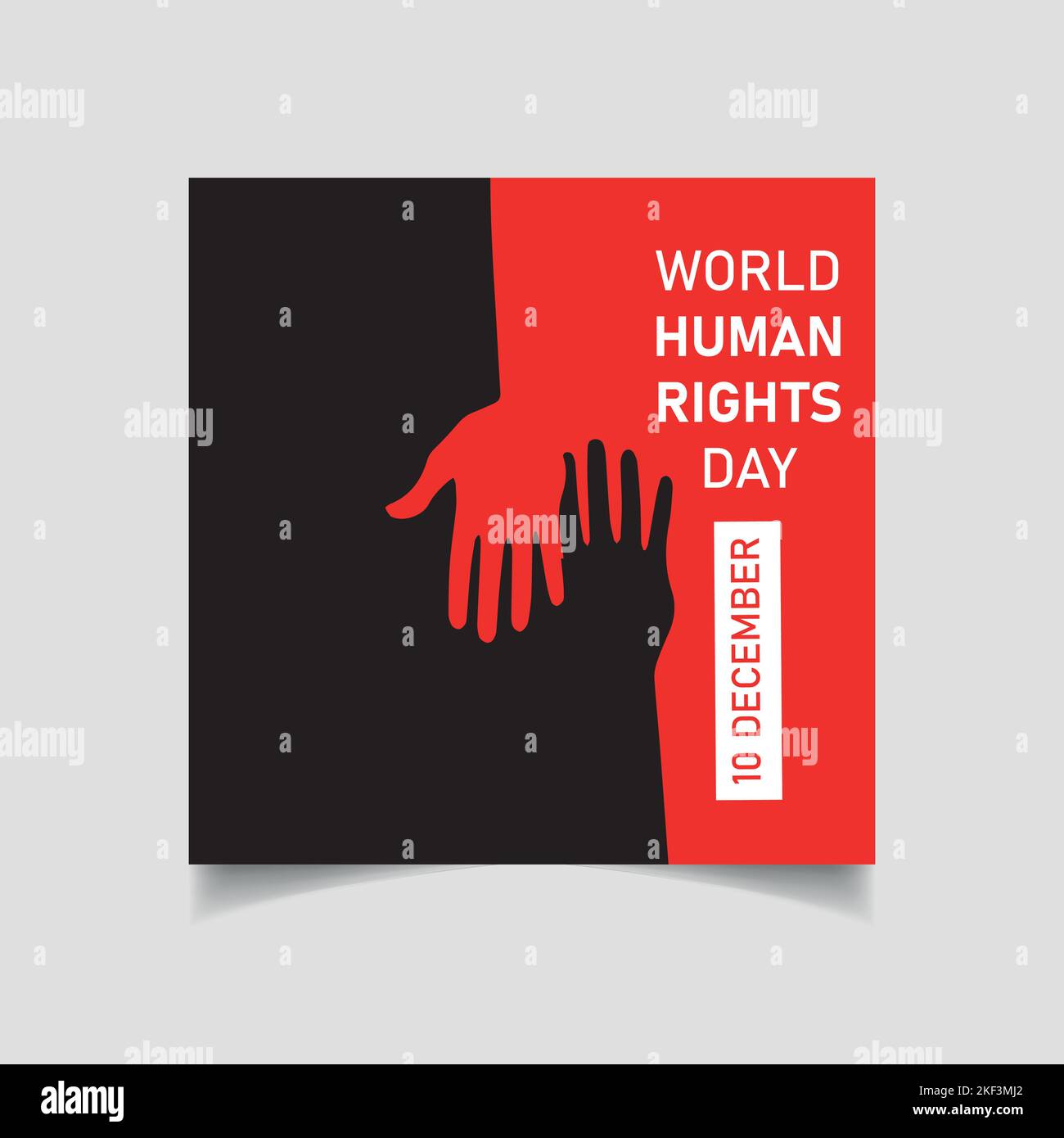 World human rights day with hand art Stock Vector Image & Art - Alamy