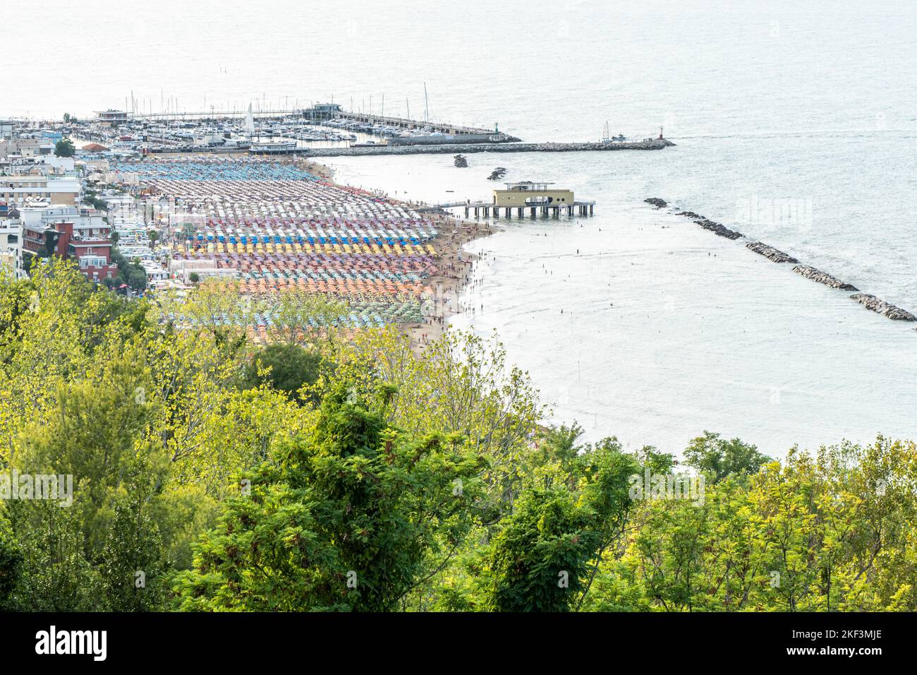 Aerial viev of Gabicce Mare Stock Photo - Alamy