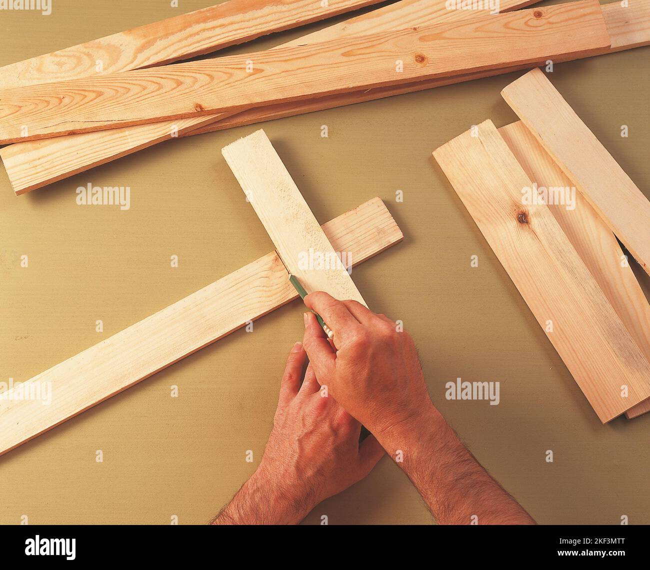 Drawing on a piece of timber Stock Photo - Alamy