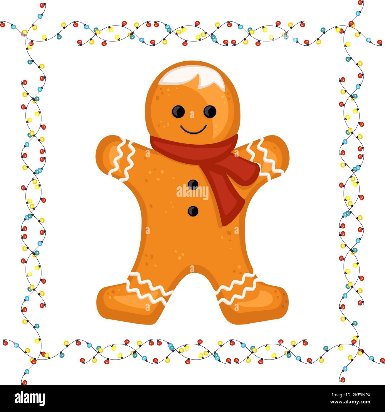 Gingerbread man, decoration for new year, Christmas and holidays in ...