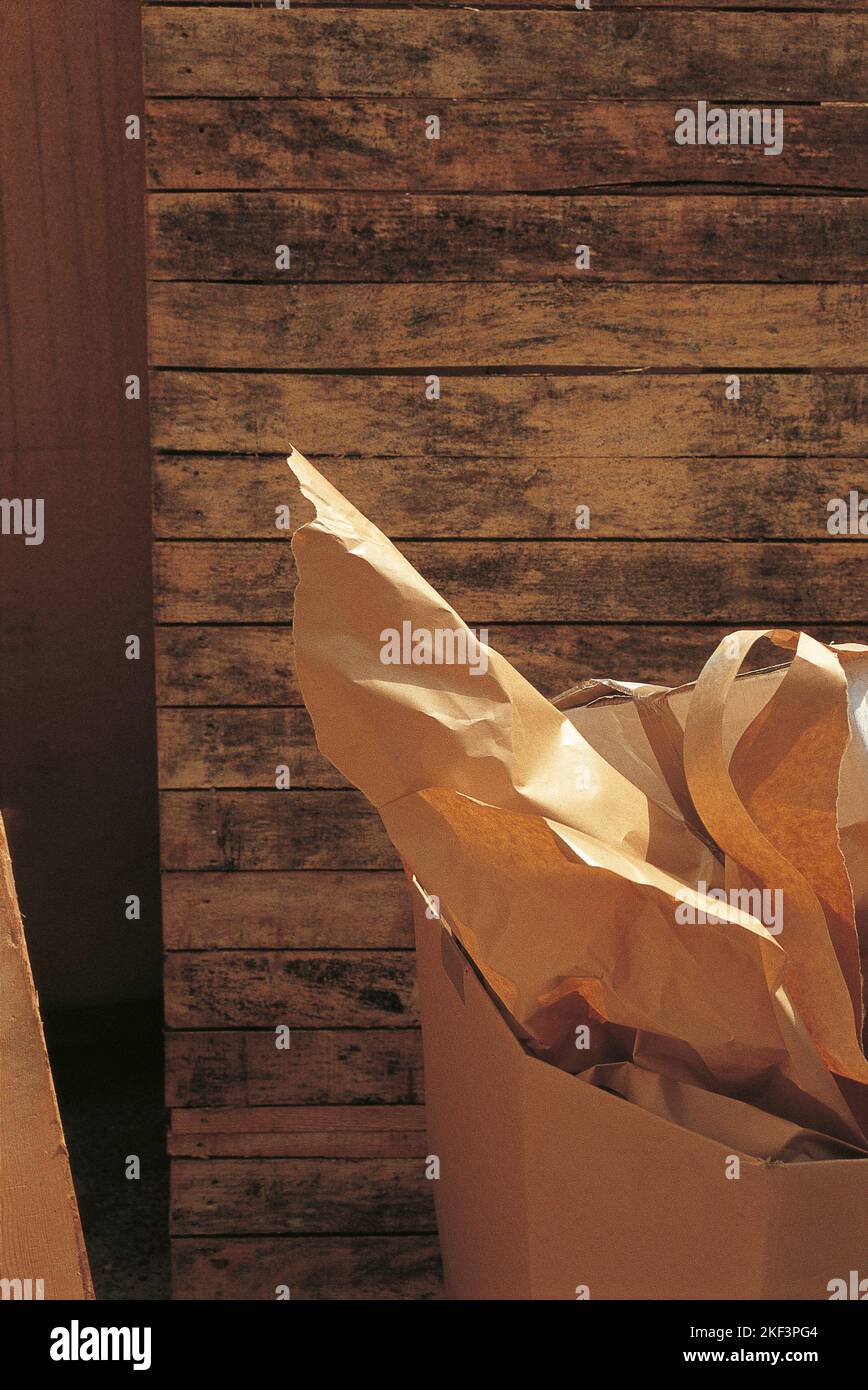 Collecting waste paper hi-res stock photography and images - Alamy