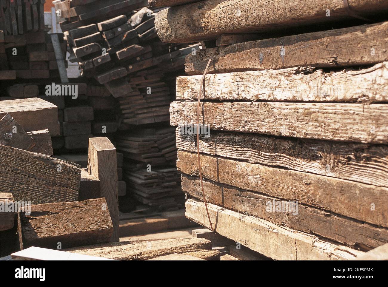 Recycled timber stack hi-res stock photography and images - Alamy