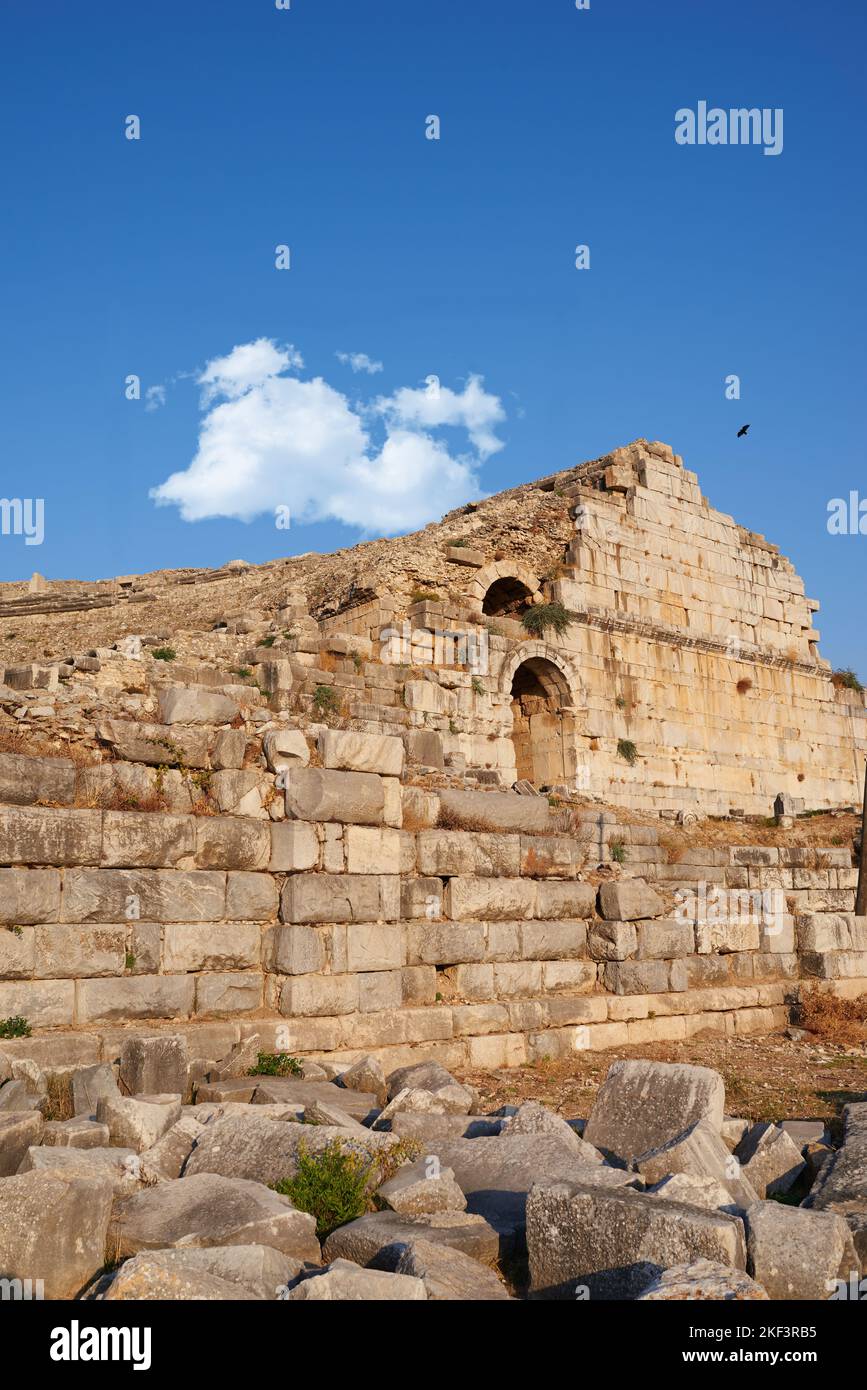 Miletus ancient city amphitheater, Turkey Stock Photo - Alamy