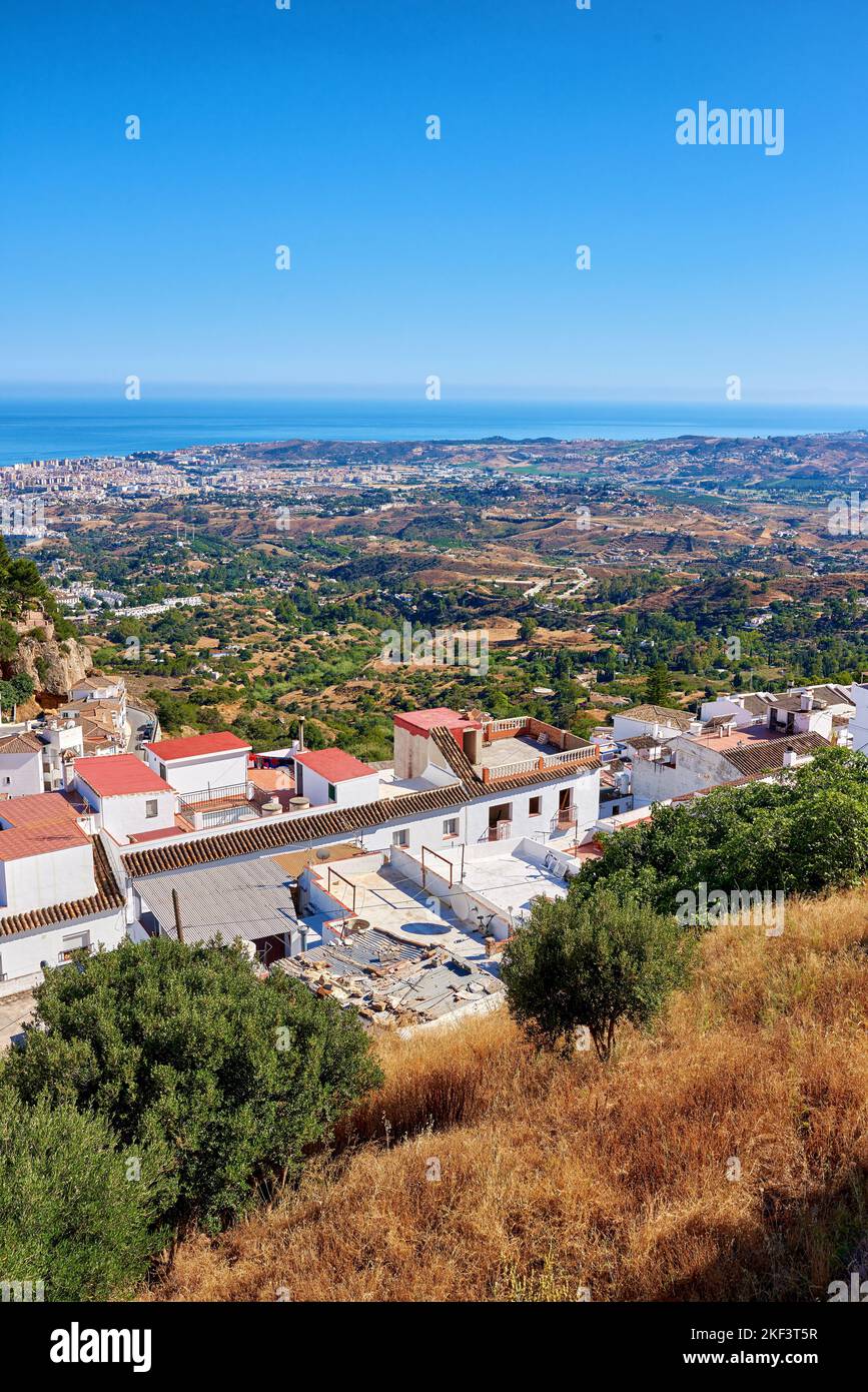 Mijas - old city of Andalusia , Spain. The beautiful mountain city of ...