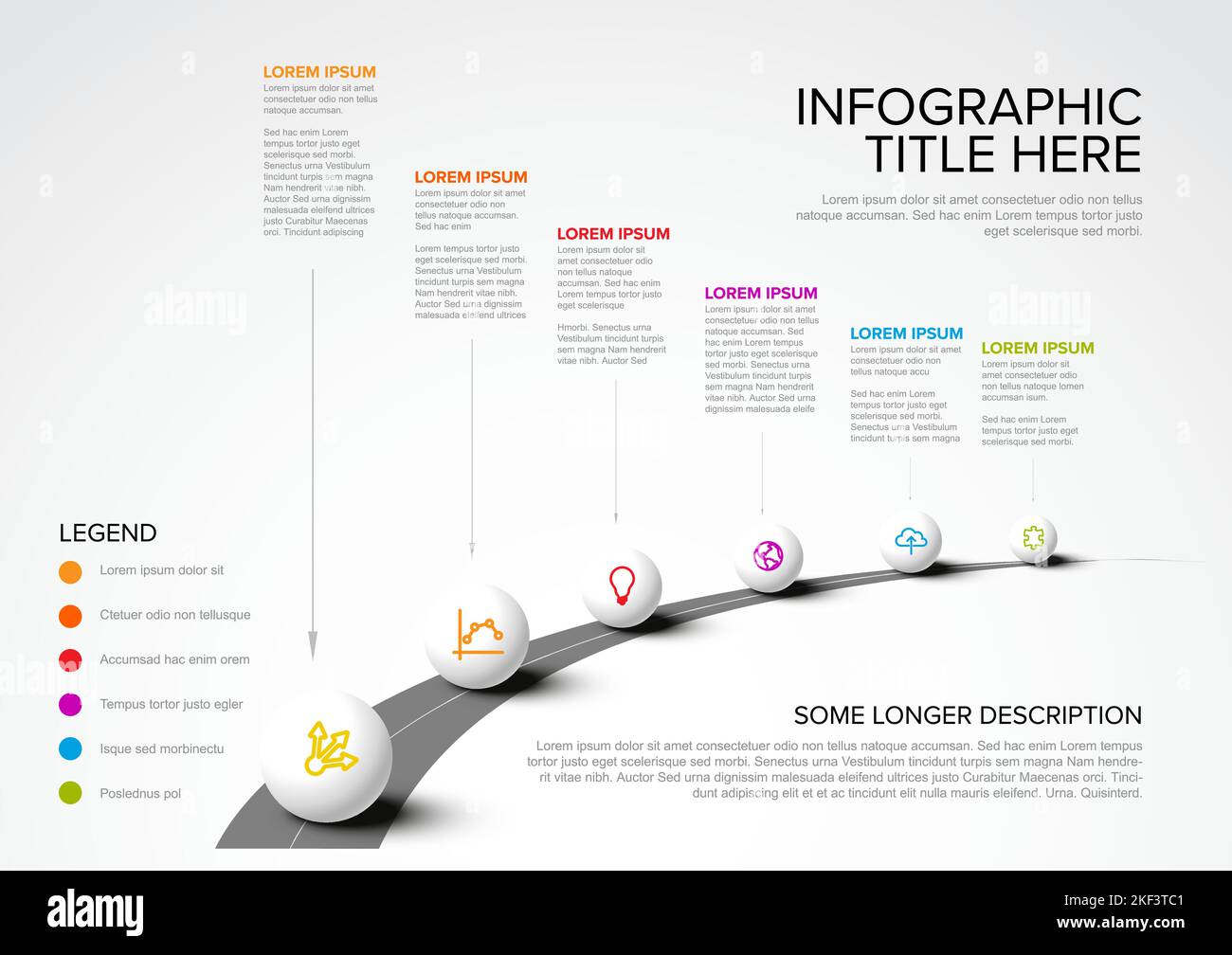 Vector Infographic Company Milestones Timeline Template with wig ...