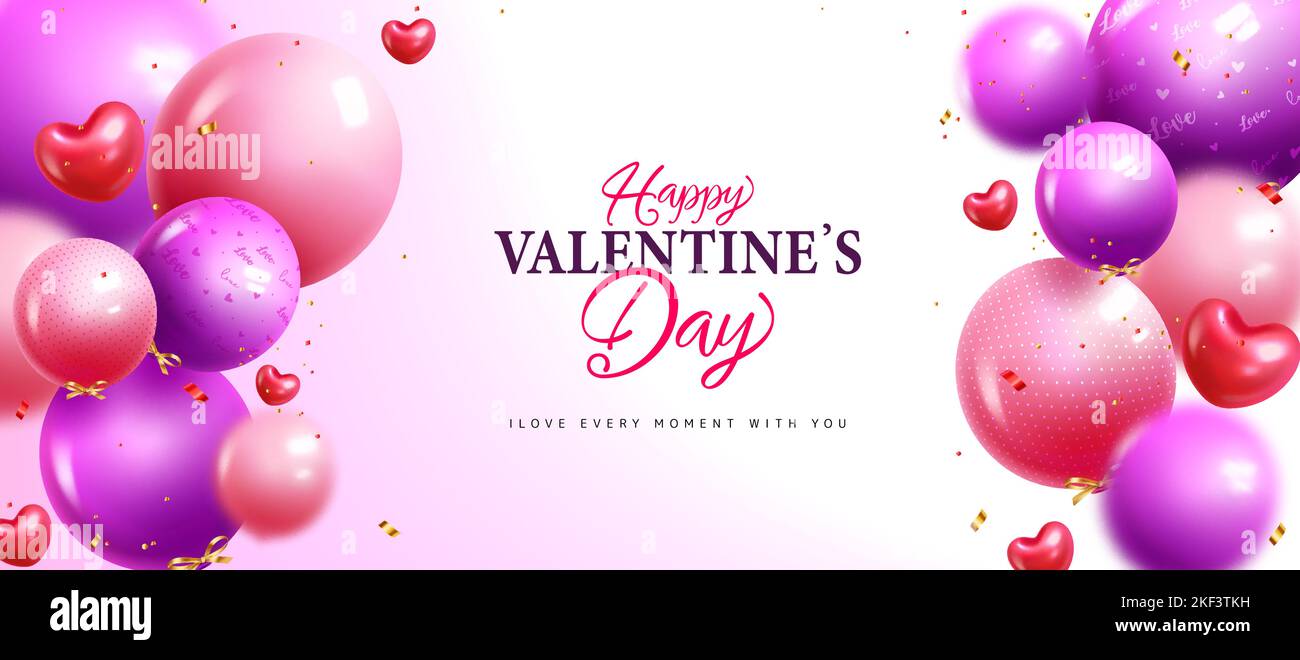 Happy valentine's day text vector design. Valentine's day with ...
