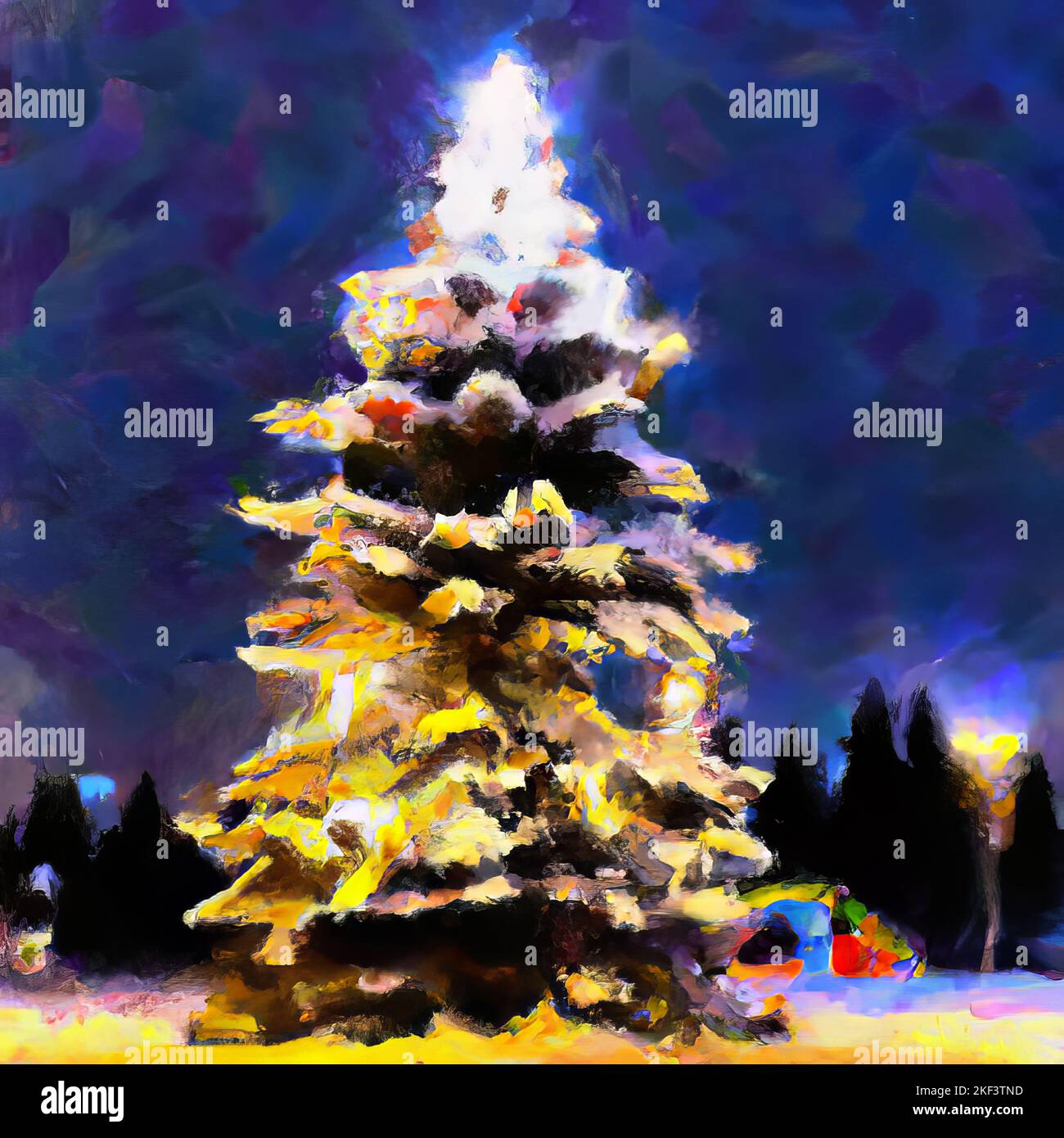 Beautiful tree illustration hi-res stock photography and images - Alamy