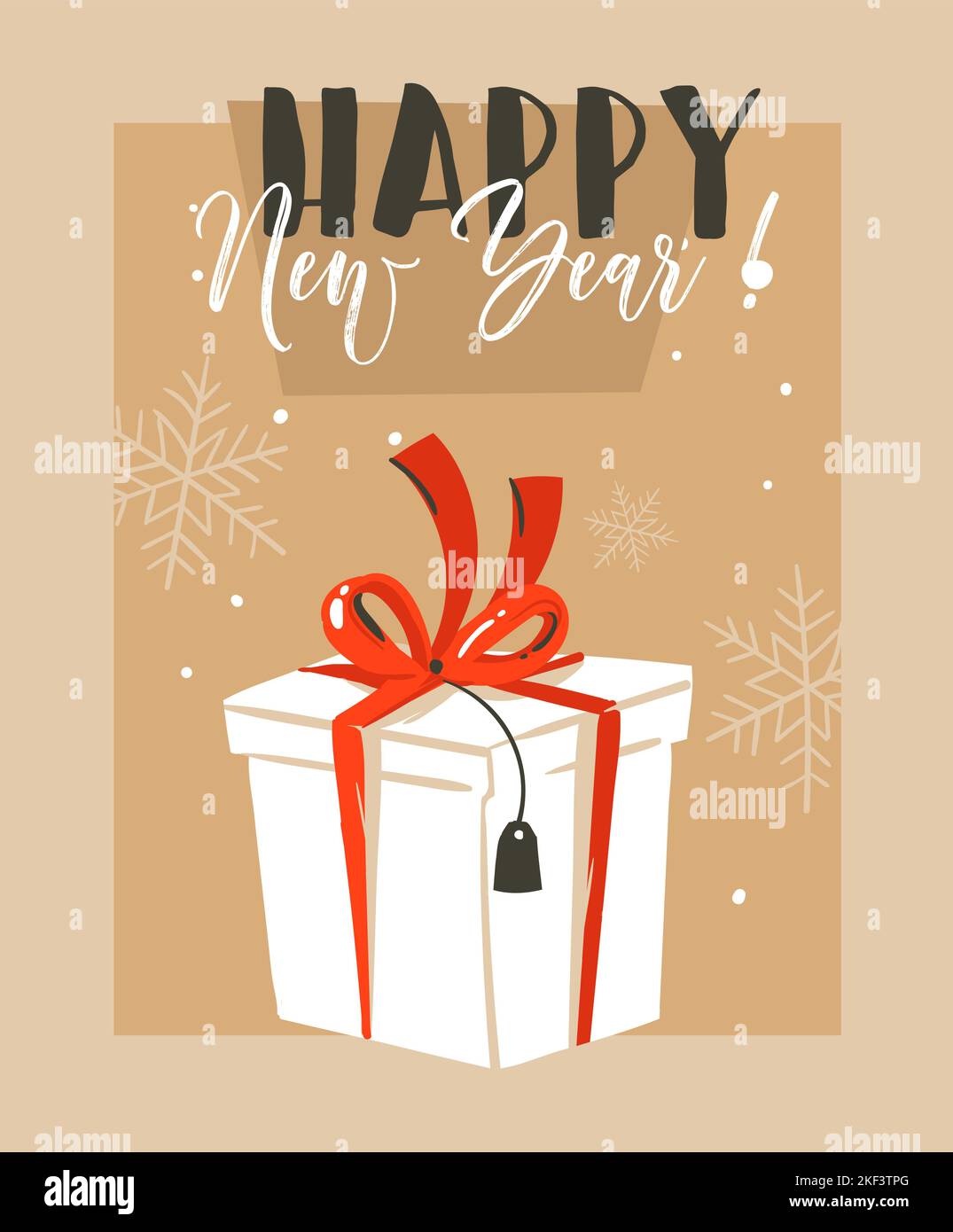 Hand drawn vector abstract fun Merry Christmas time cartoon ...