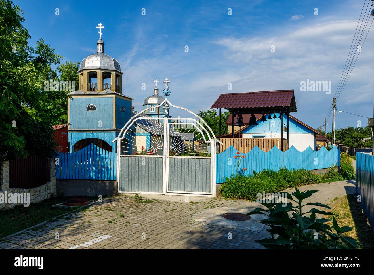 The orthodox Church of Mila 23 in the danube delta romania Stock Photo ...