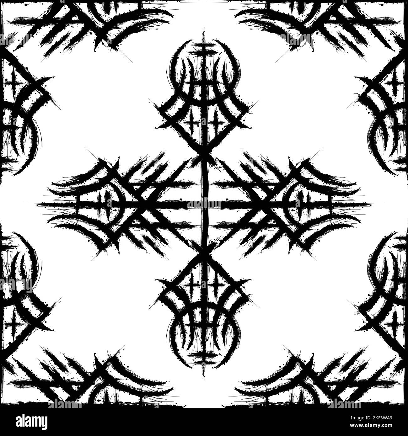 Seamless tattoo black grunge design Stock Vector Image & Art - Alamy