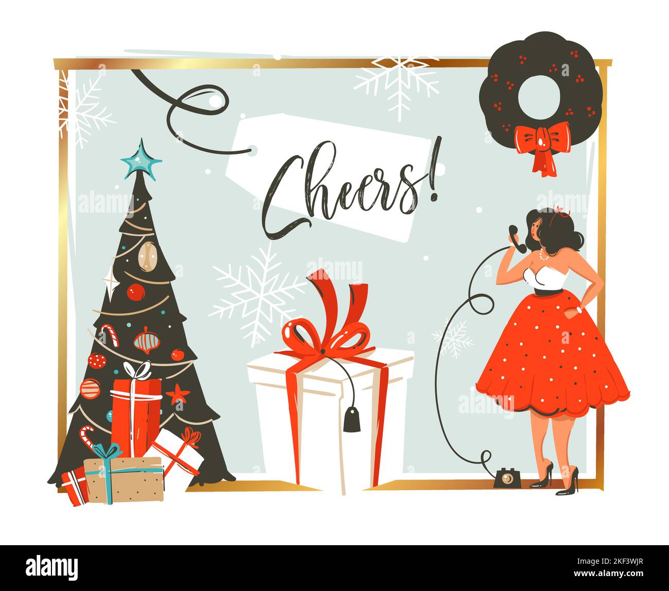 Xmas new year together Cut Out Stock Images & Pictures - Alamy