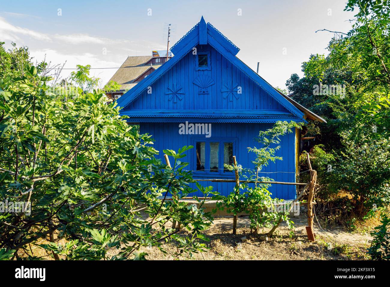 The fishermen houses in Mila 23 in the Danube Delta in Romania Stock ...