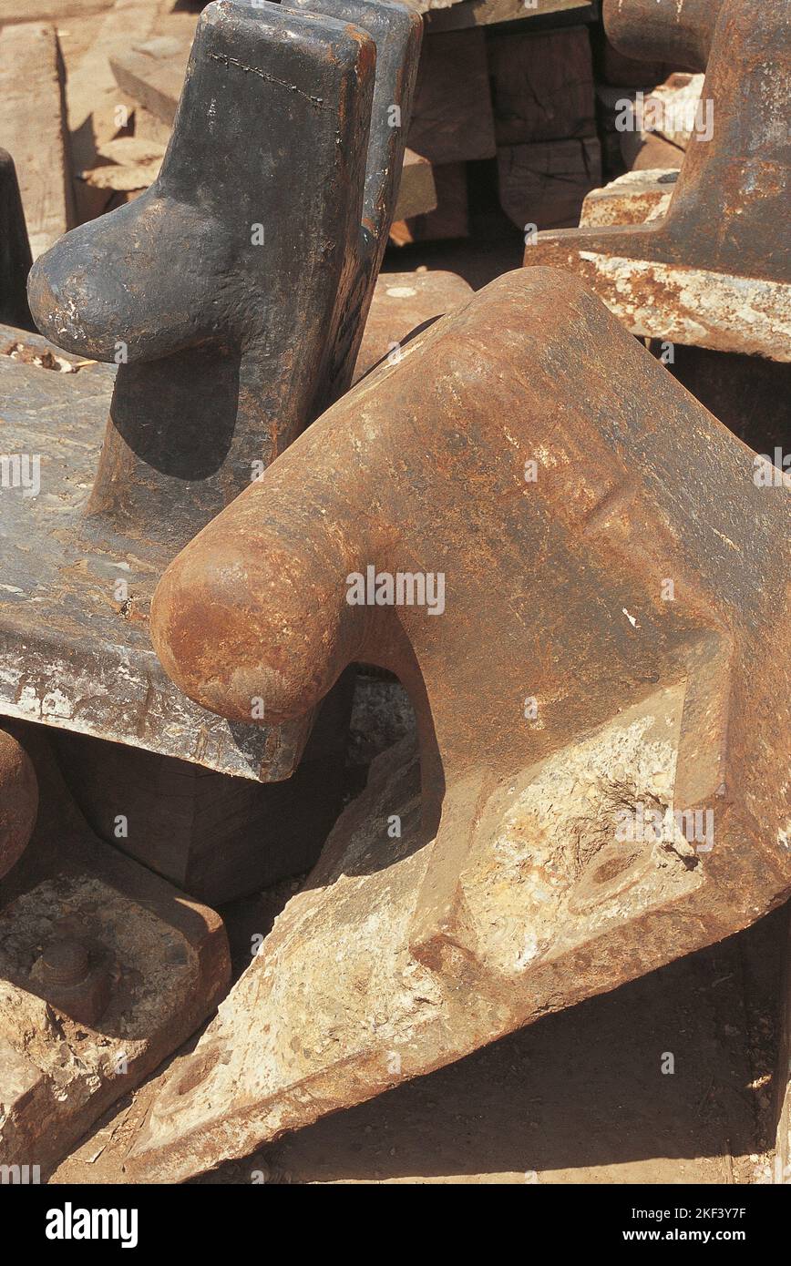 Stone bench bases Stock Photo - Alamy