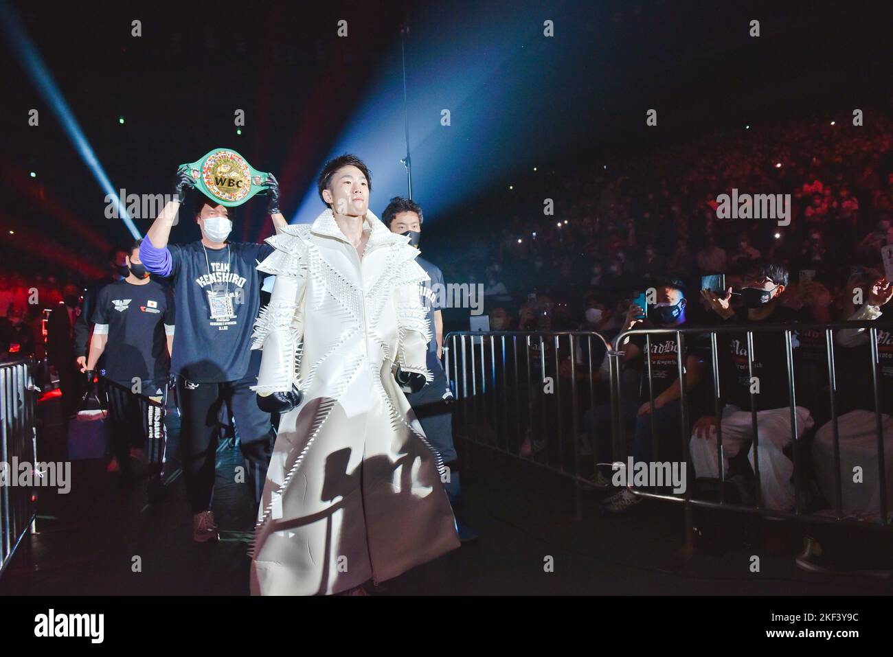 WBC light flyweight champion Kenshiro Teraji before the light flyweight ...