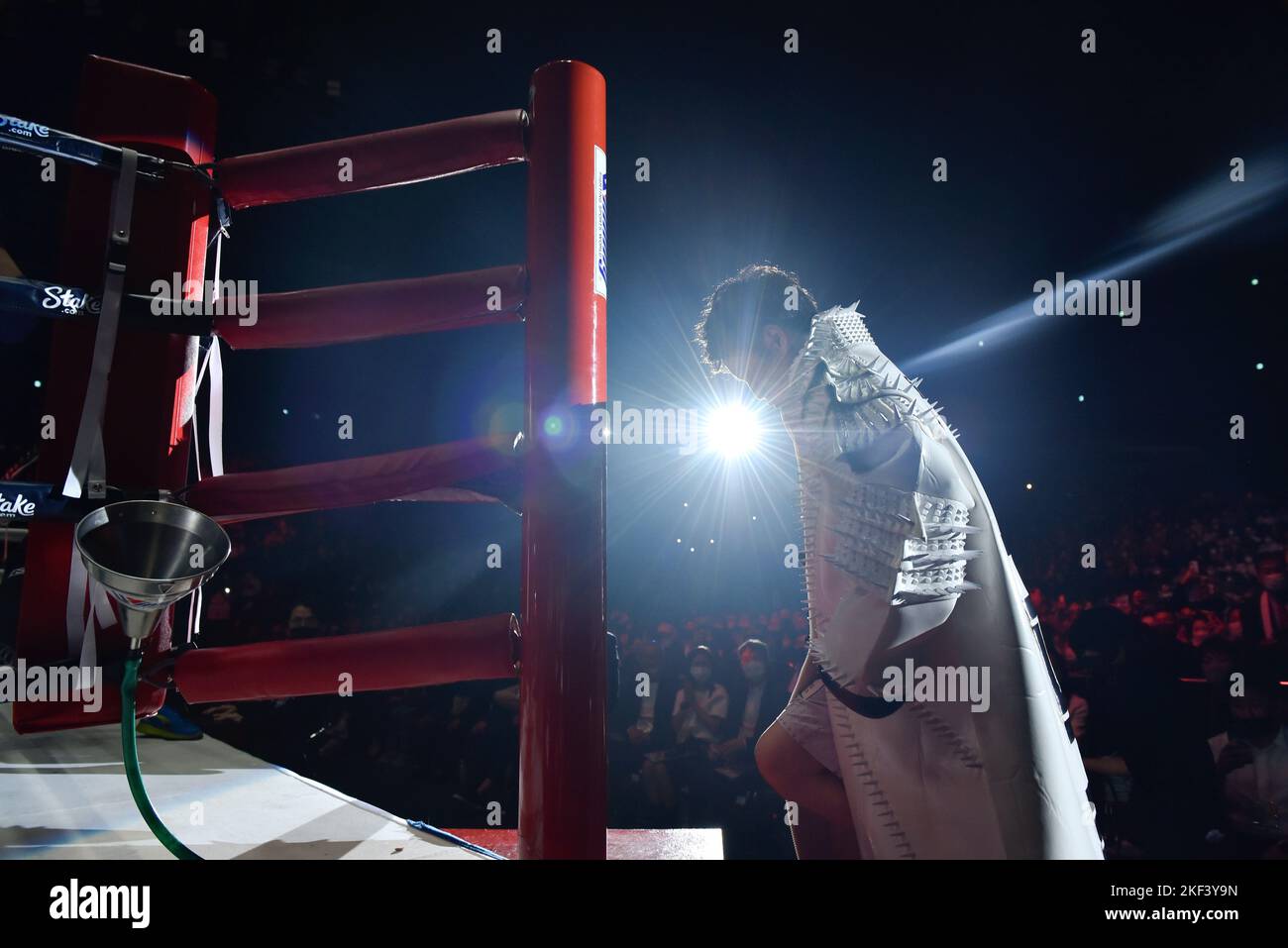 WBC light flyweight champion Kenshiro Teraji before the light flyweight ...