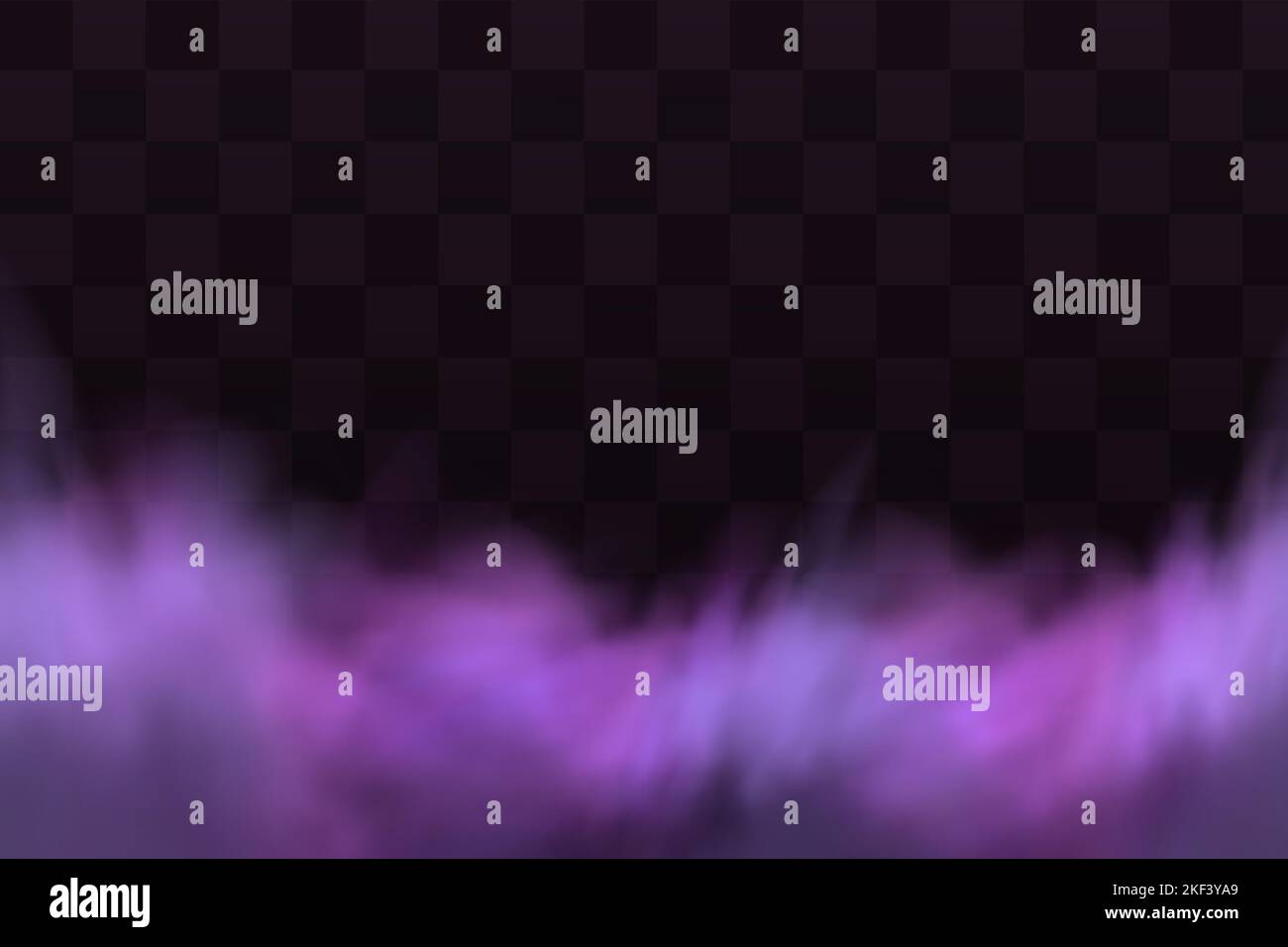 Purple flows poisonous gas, dust and smoke effect.Realistic scary ...