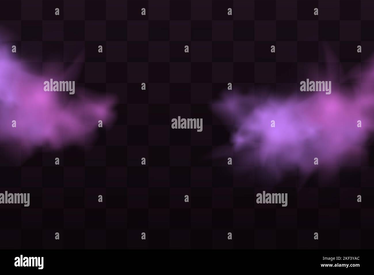 Purple flows poisonous gas, dust and smoke effect.Realistic scary ...