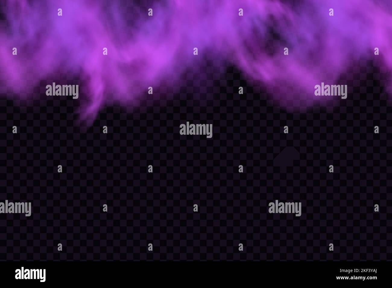 Purple flows poisonous gas, dust and smoke effect.Realistic scary ...