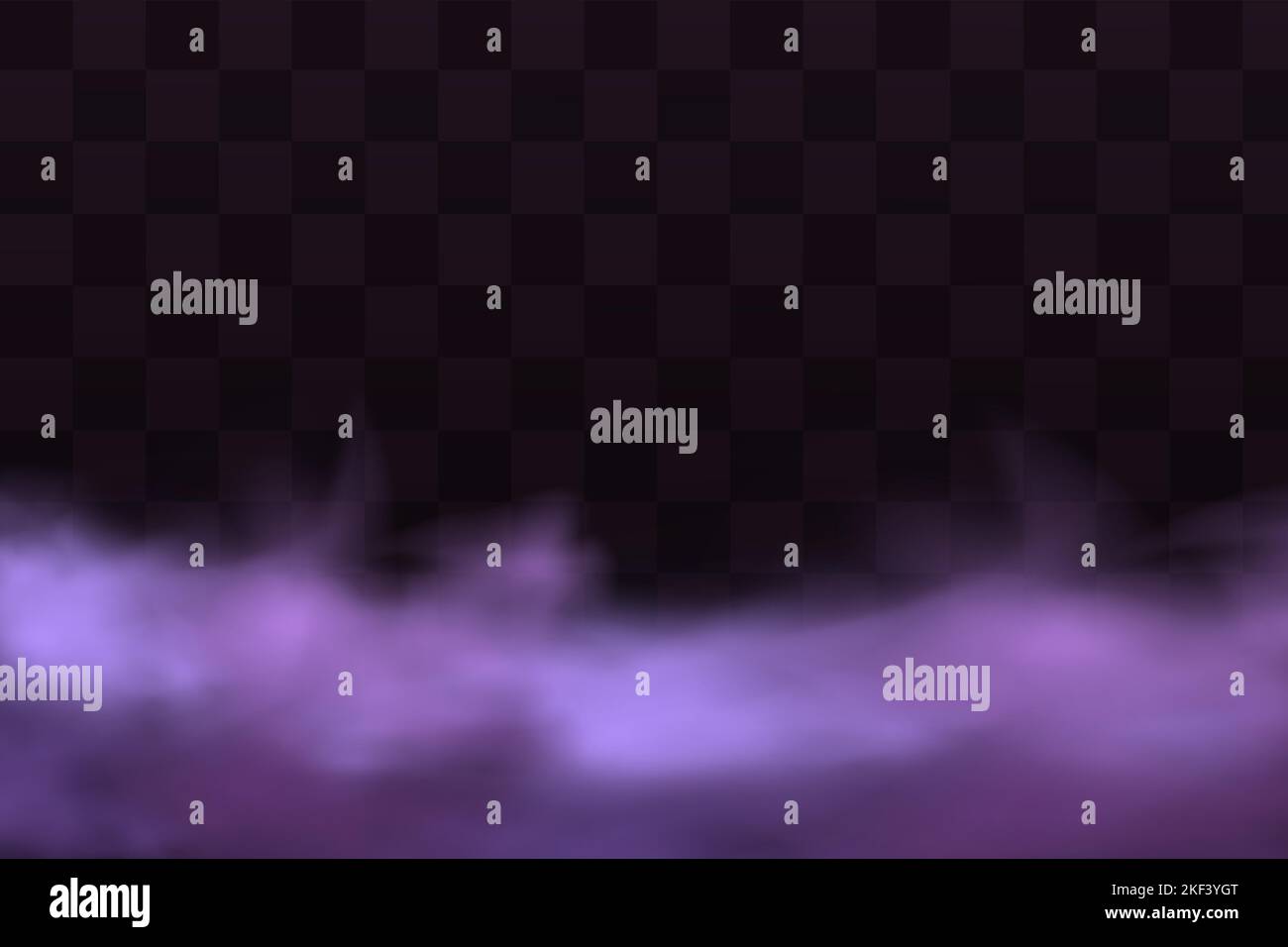 Purple flows poisonous gas, dust and smoke effect.Realistic scary ...