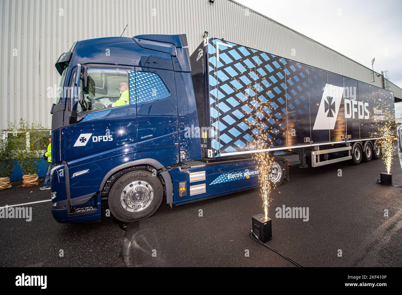 Illustration picture taken during a launch event of first electric ...