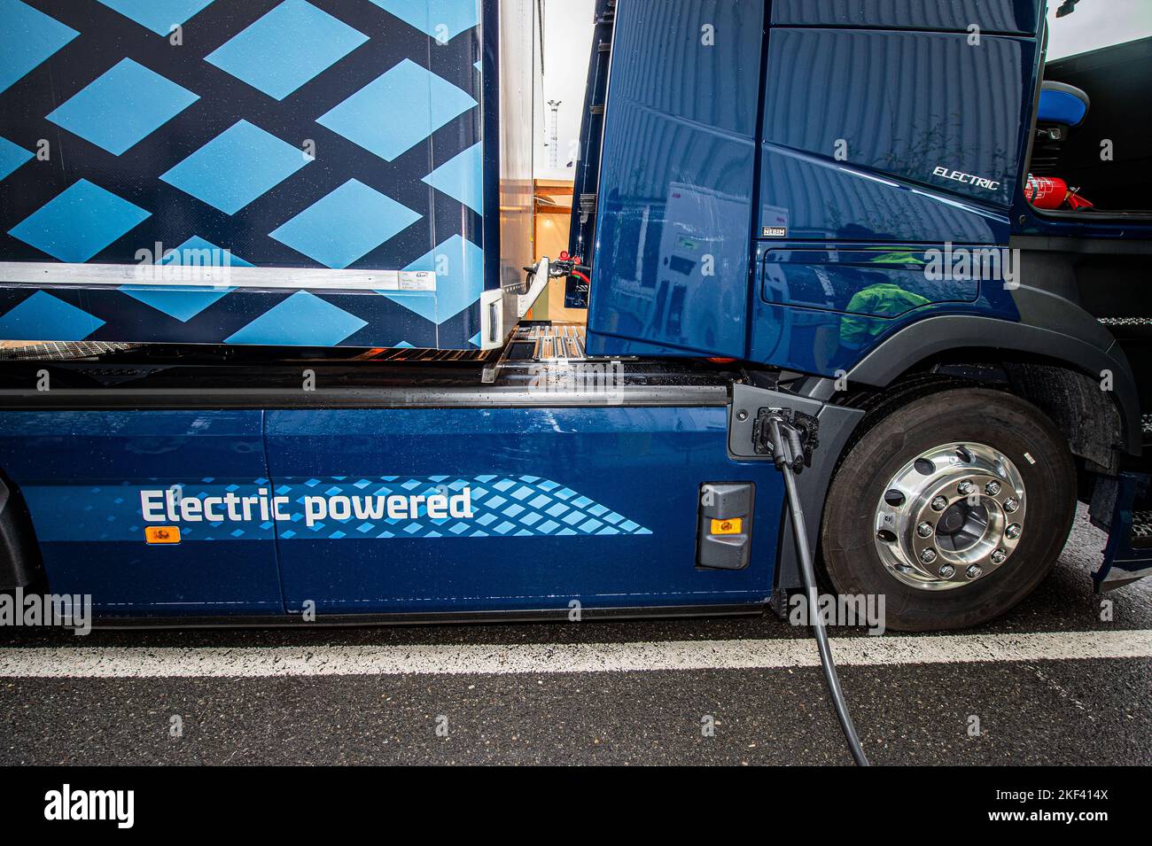 Illustration picture taken during a launch event of first electric ...
