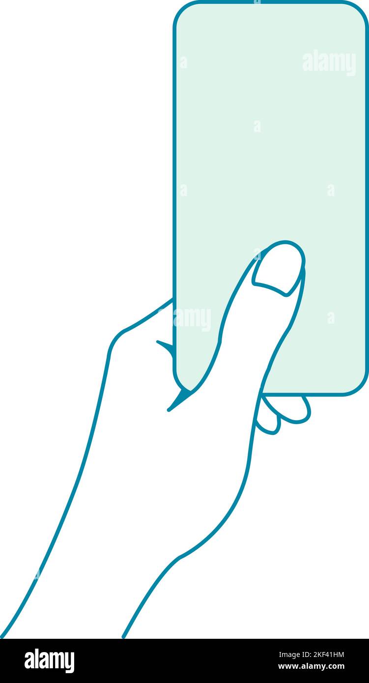 Holding a phone business Stock Vector Images - Alamy