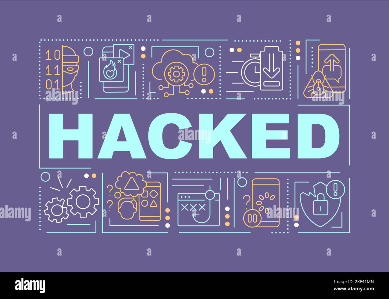 Hacked word concepts violet banner Stock Vector Image & Art - Alamy Hacked word concepts violet banner Stock Vector Image & Art - Alamy