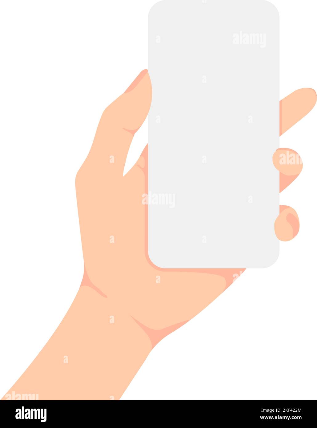 Hand Holding Phone Vector
