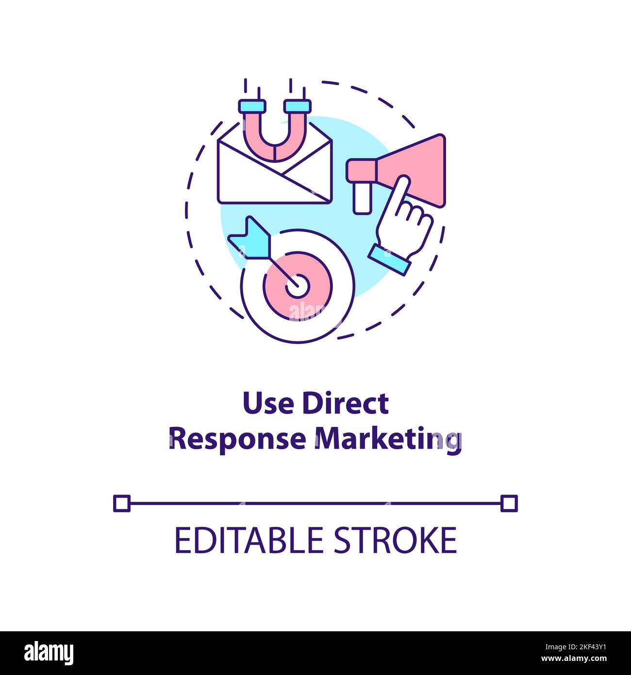 Use direct response marketing concept icon Stock Vector Image & Art - Alamy
