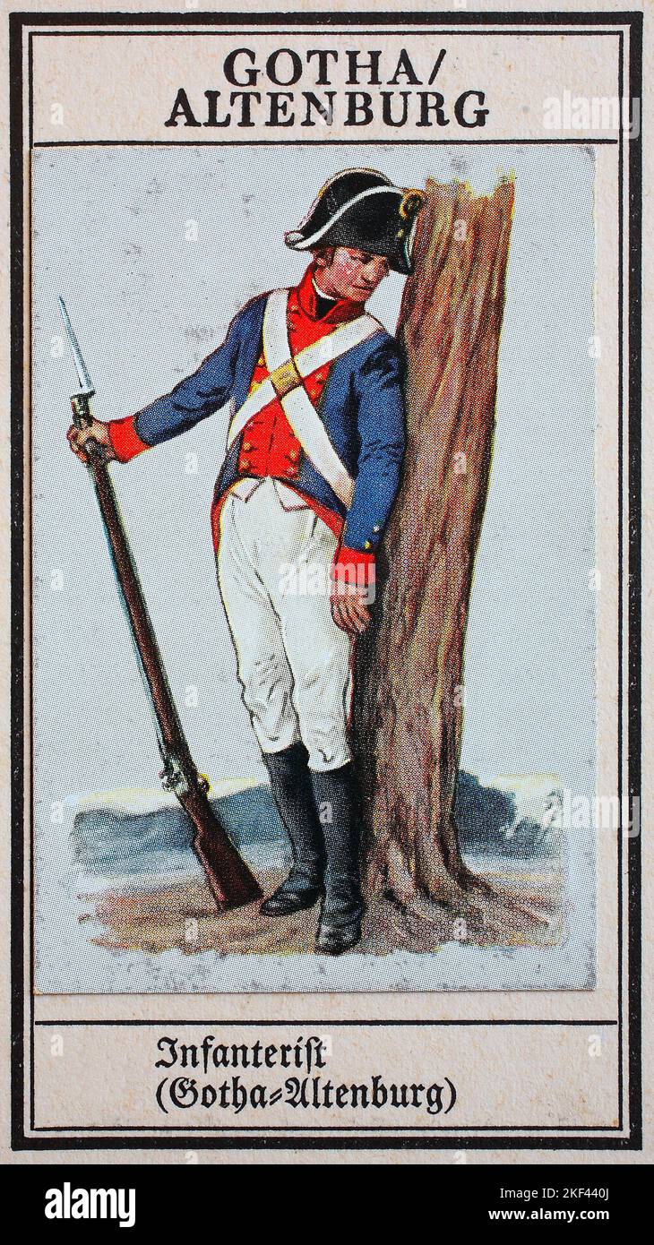 German uniforms of the 19th century, lines - infantry: Gotha-Altenburg ...
