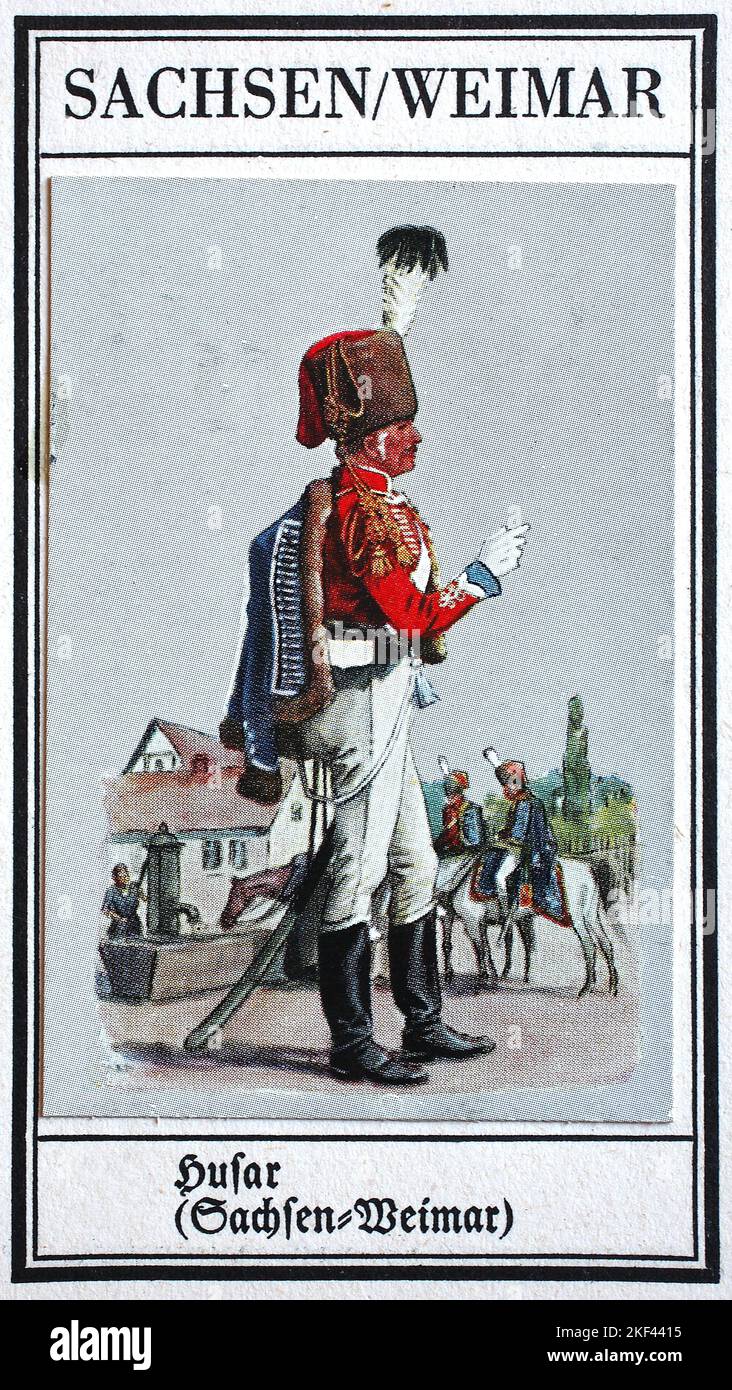 German uniforms of the 19th century, lines - cavalry: Saxony-Weimar ...