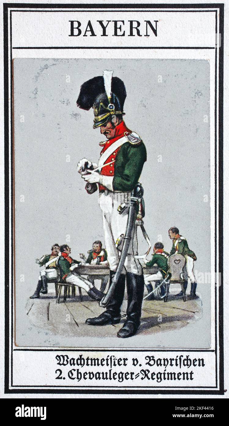German Uniforms of the 19th Century, Lines - Cavalry: Bavaria ...