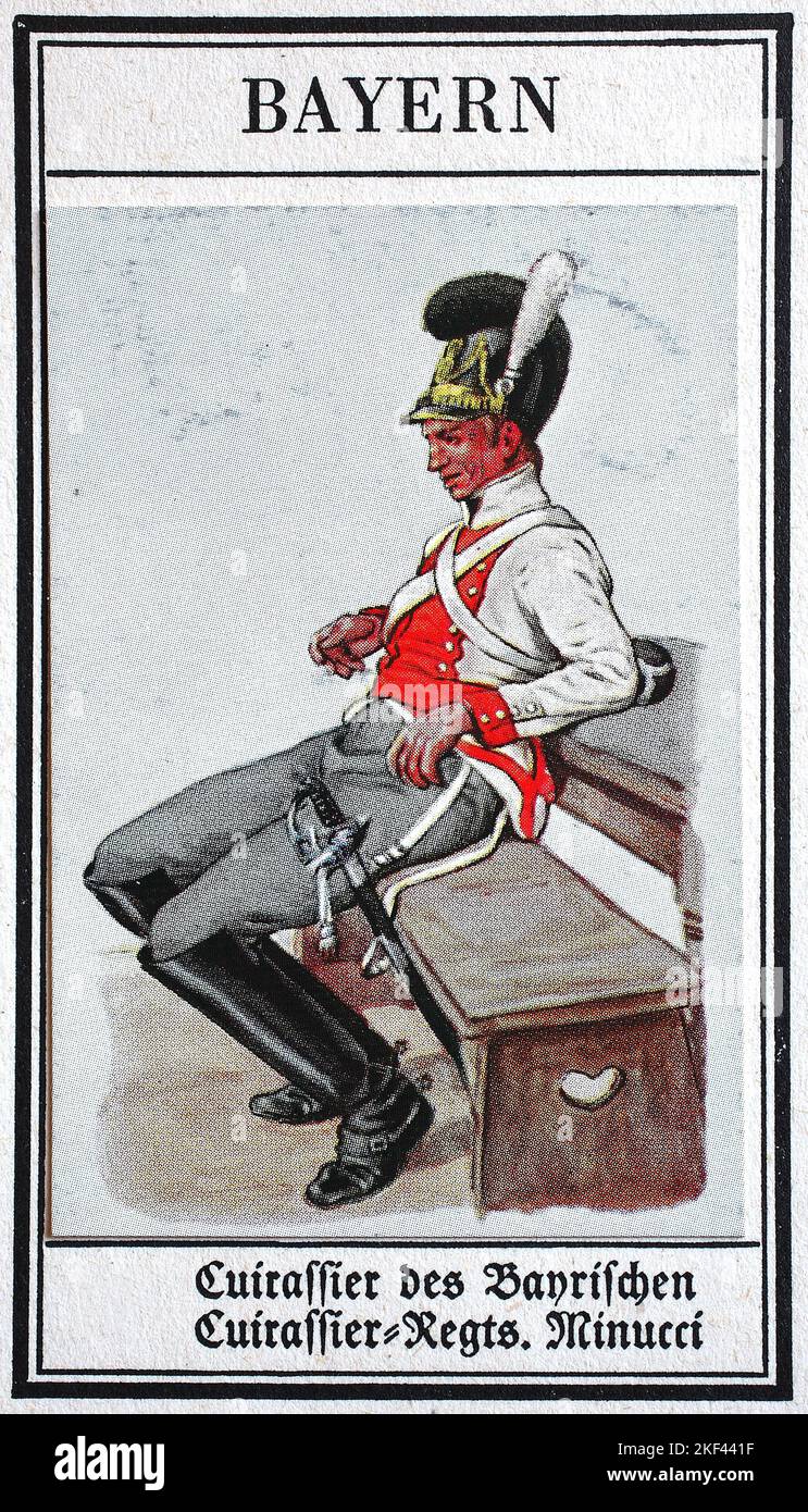 German Uniforms of the 19th Century, Lines - Cavalry: Bavaria ...