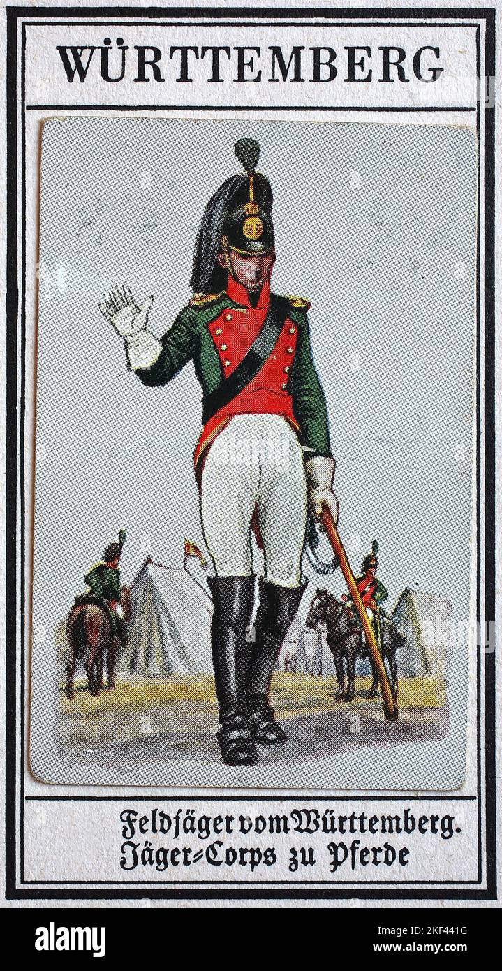 German uniforms of the 19th century, lines - cavalry: Württemberg ...