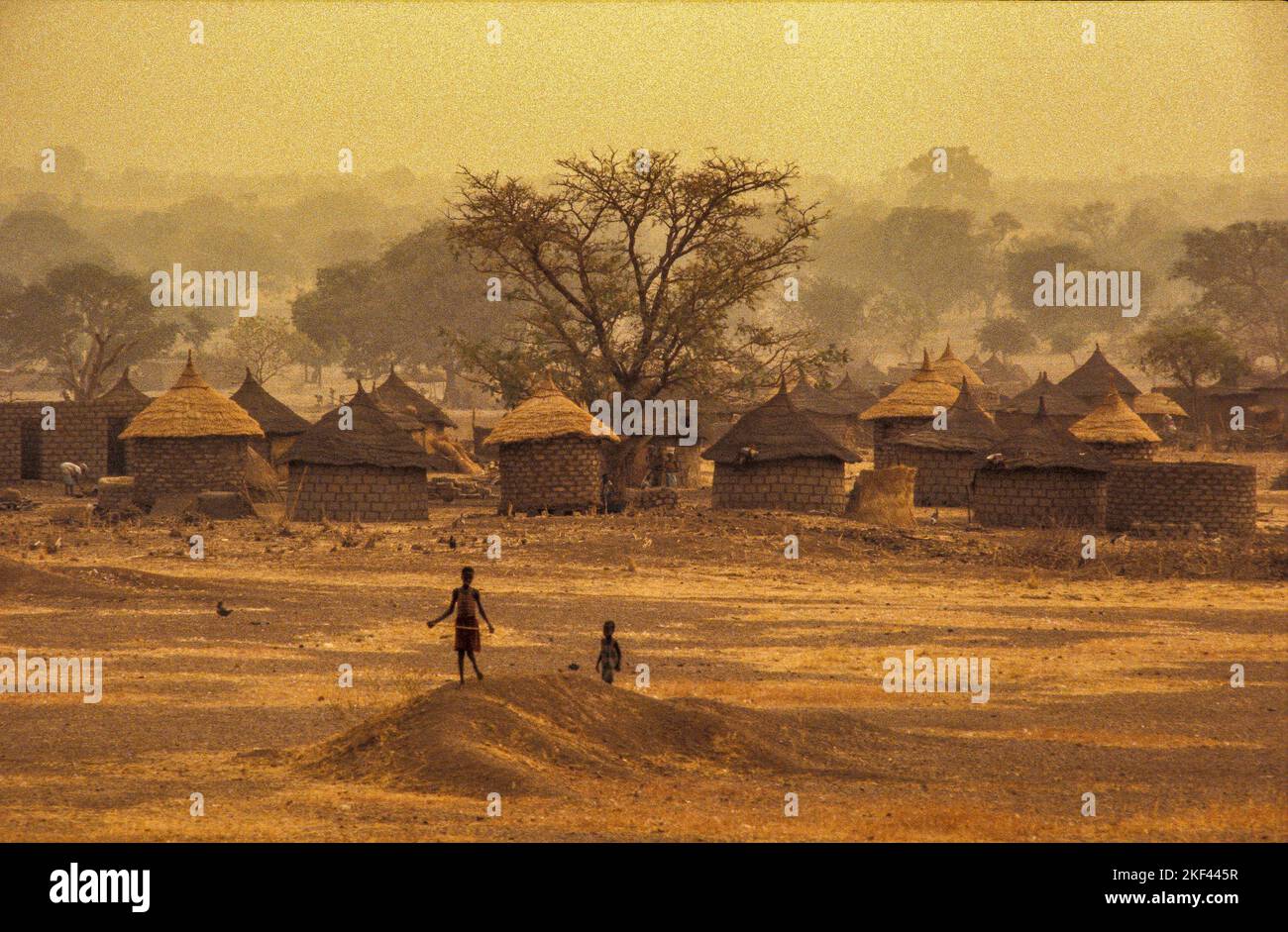 Burkina Faso. A Peuhl village in the sahel region Stock Photo - Alamy