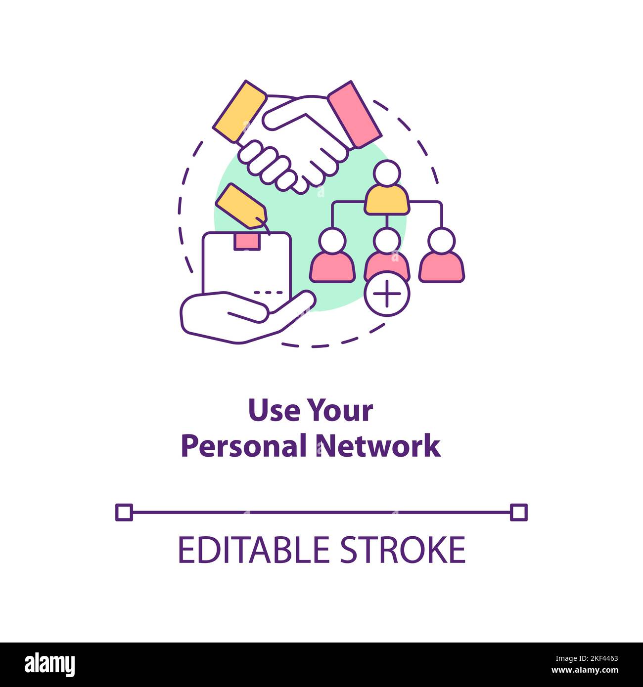 Use personal network concept icon Stock Vector Image & Art - Alamy