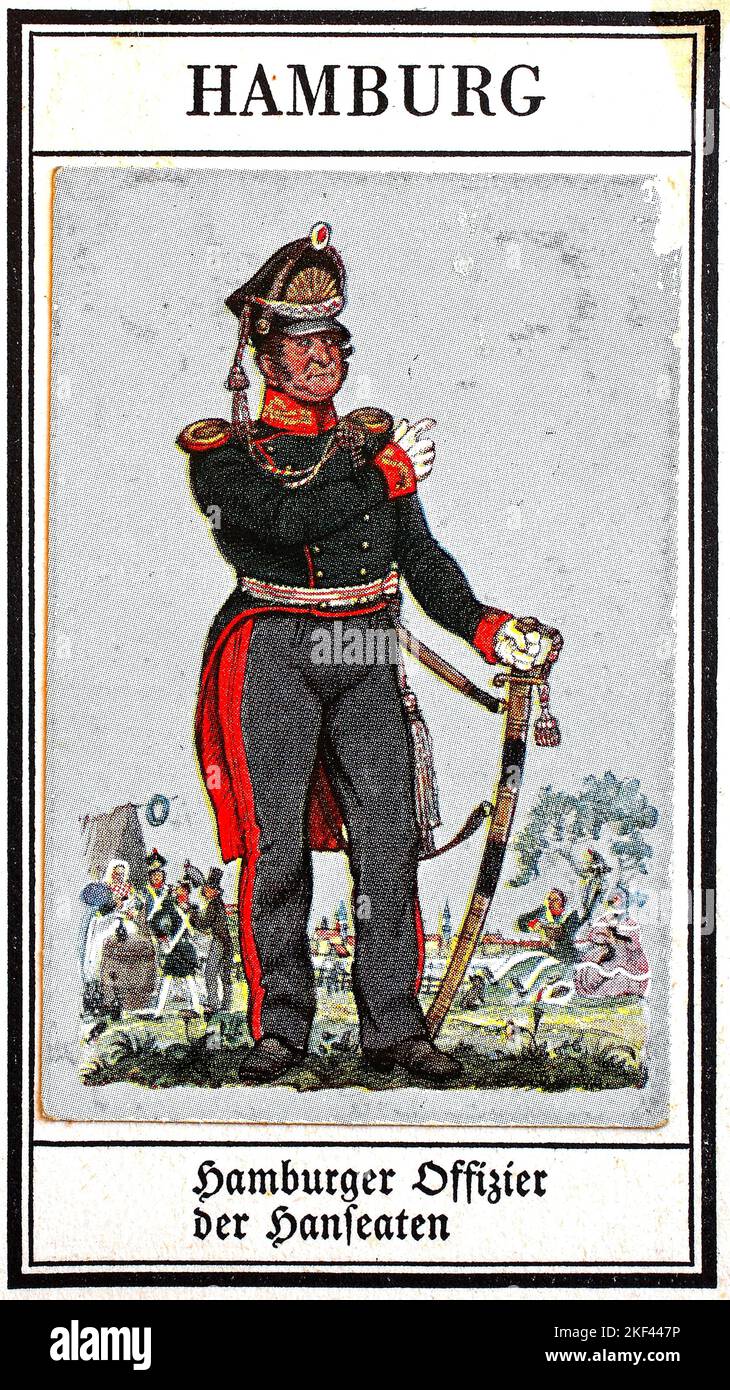 German uniforms of the 19th century, lines - infantry: Hamburg, Hamburg ...