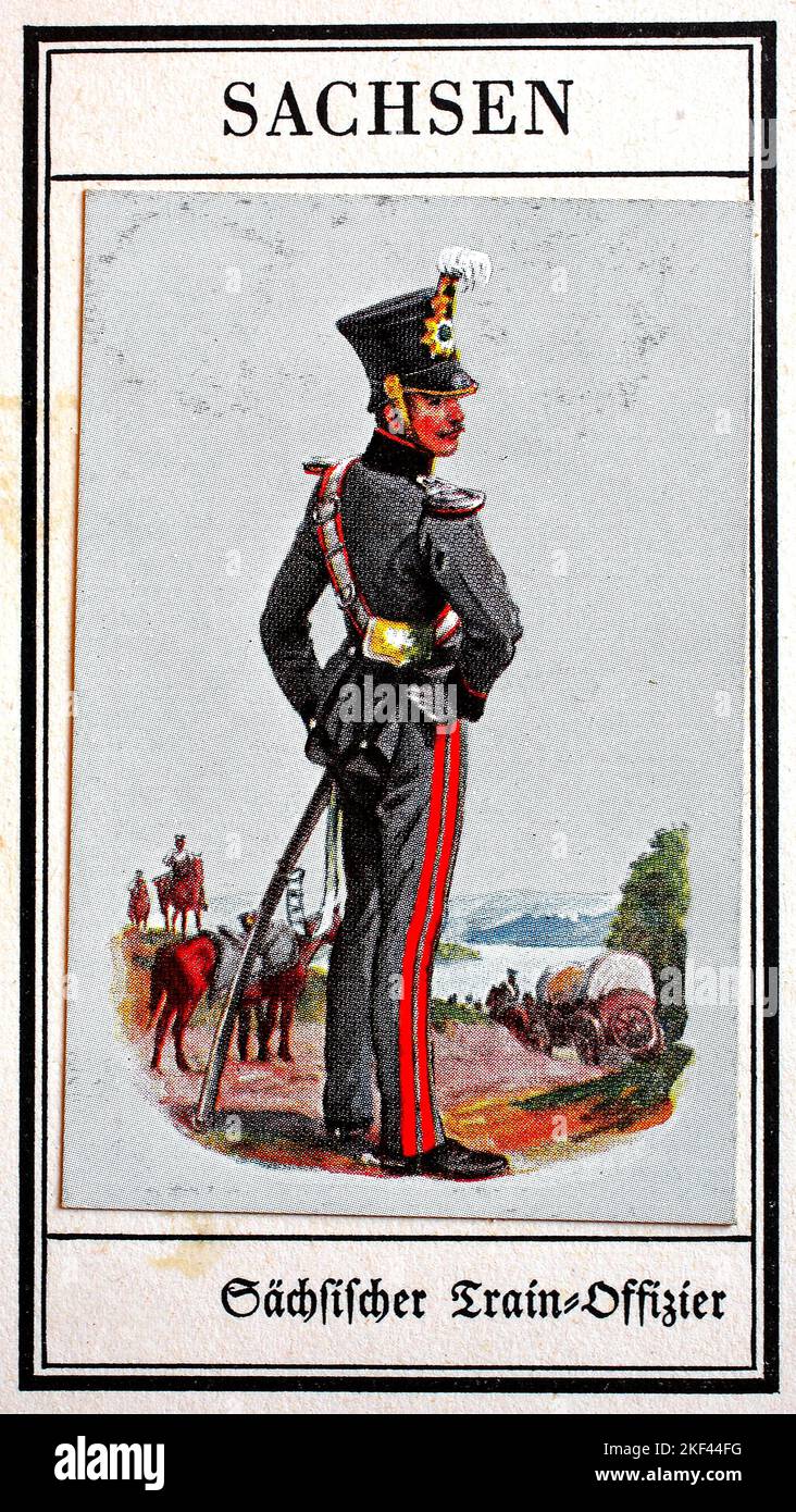 German uniforms of the 19th century, Other troops: Saxony, Train ...