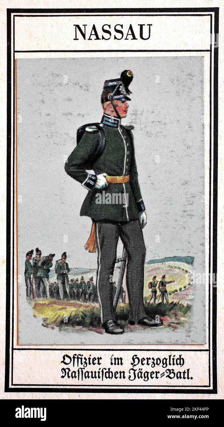 German uniforms of the 19th century, Guard - Infantry: Officer in the ...