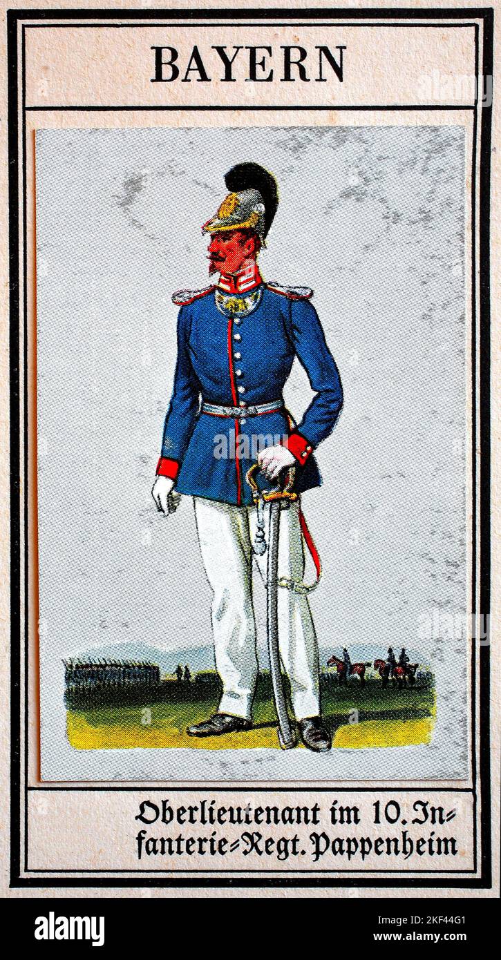 German uniforms of the 19th century, lines - infantry: Bavaria ...
