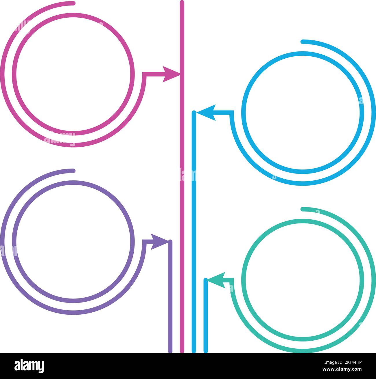 Data frame round template. Infographic color element Stock Vector Image ...