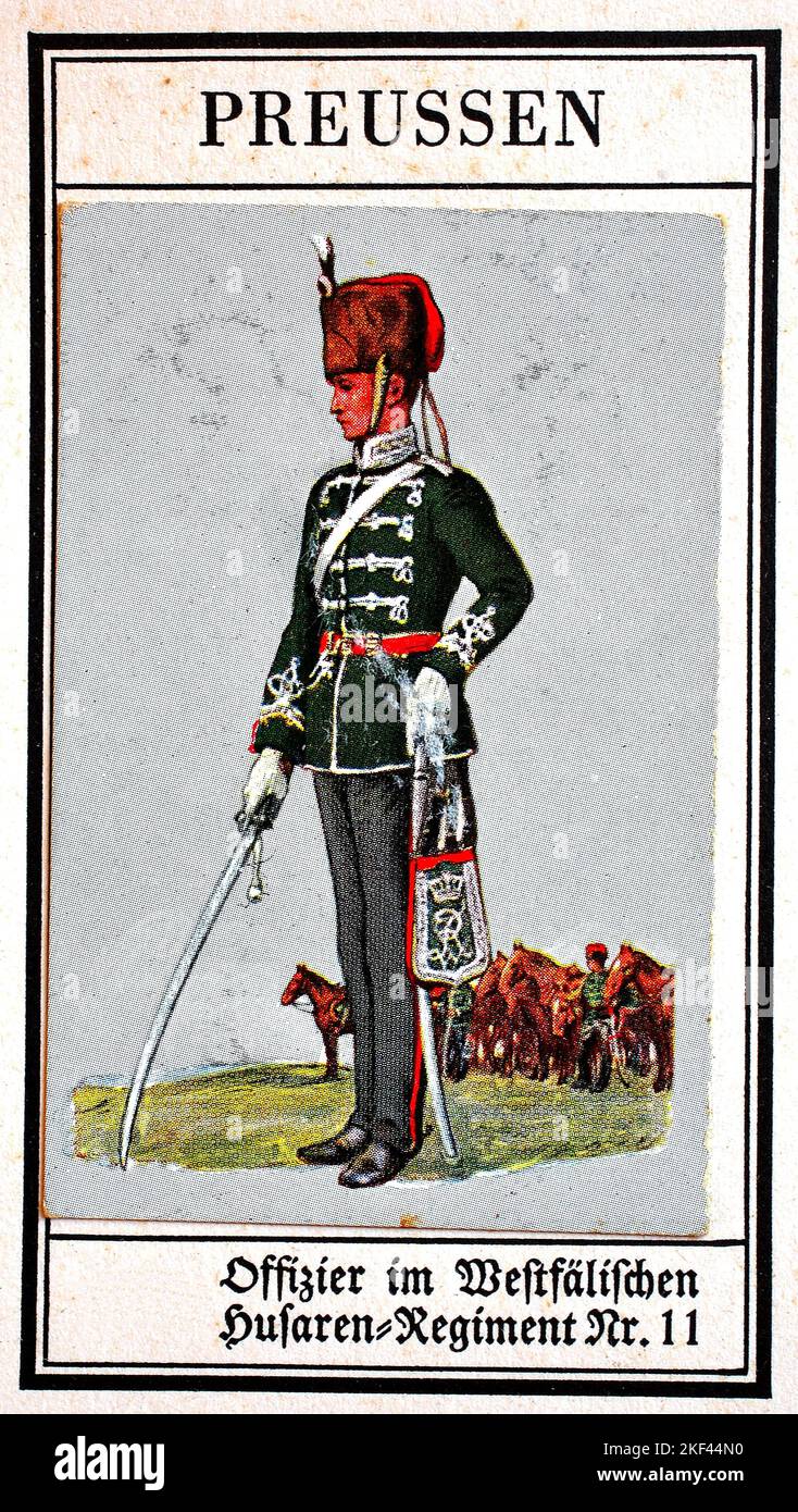 German uniforms of the 19th century, lines - cavalry: Prussia, officer ...