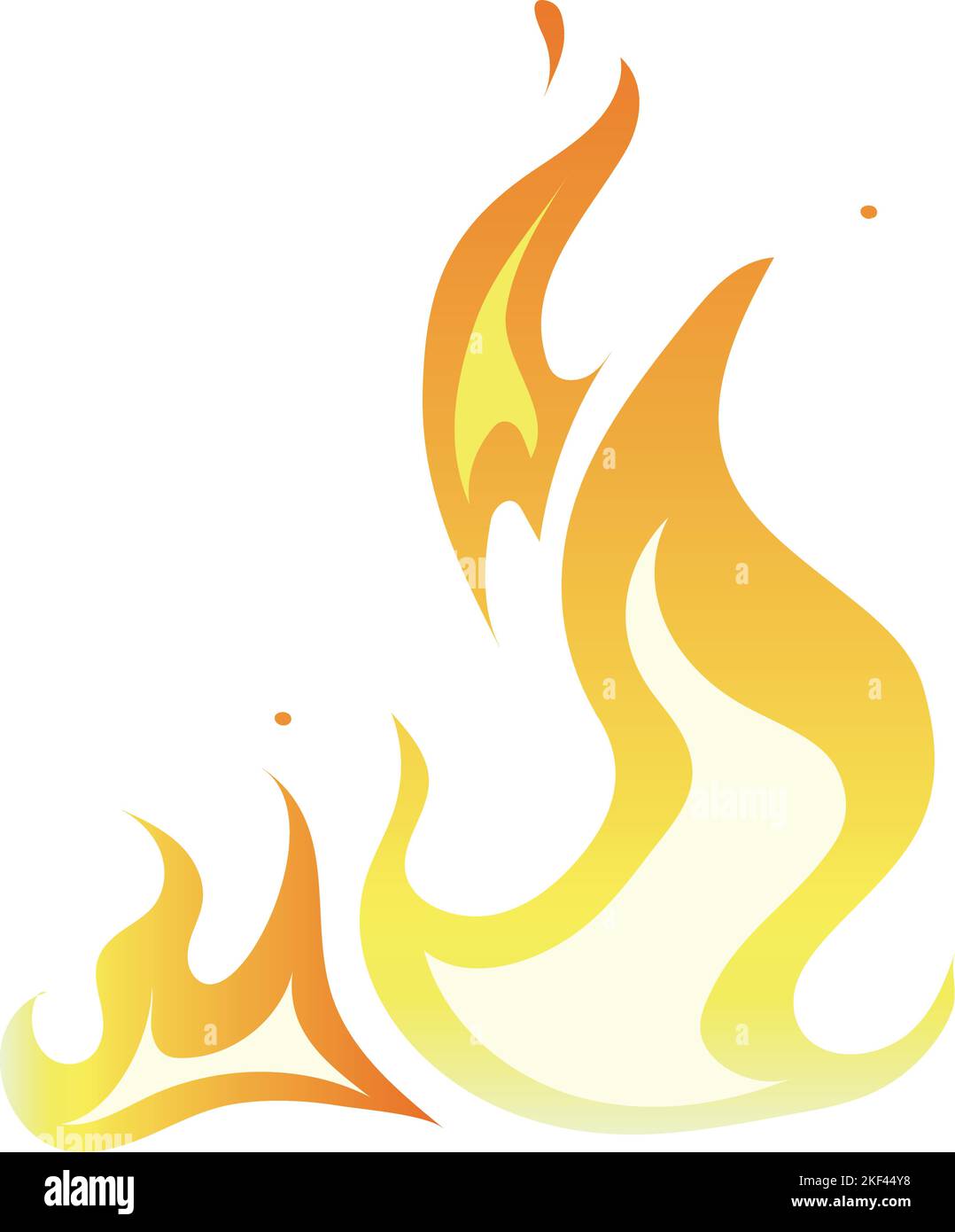 Flame gradient symbol. Burning fire heat icon Stock Vector Image & Art ...