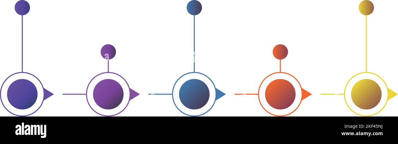 Process stages infographic element. Color data point Stock Vector Image ...