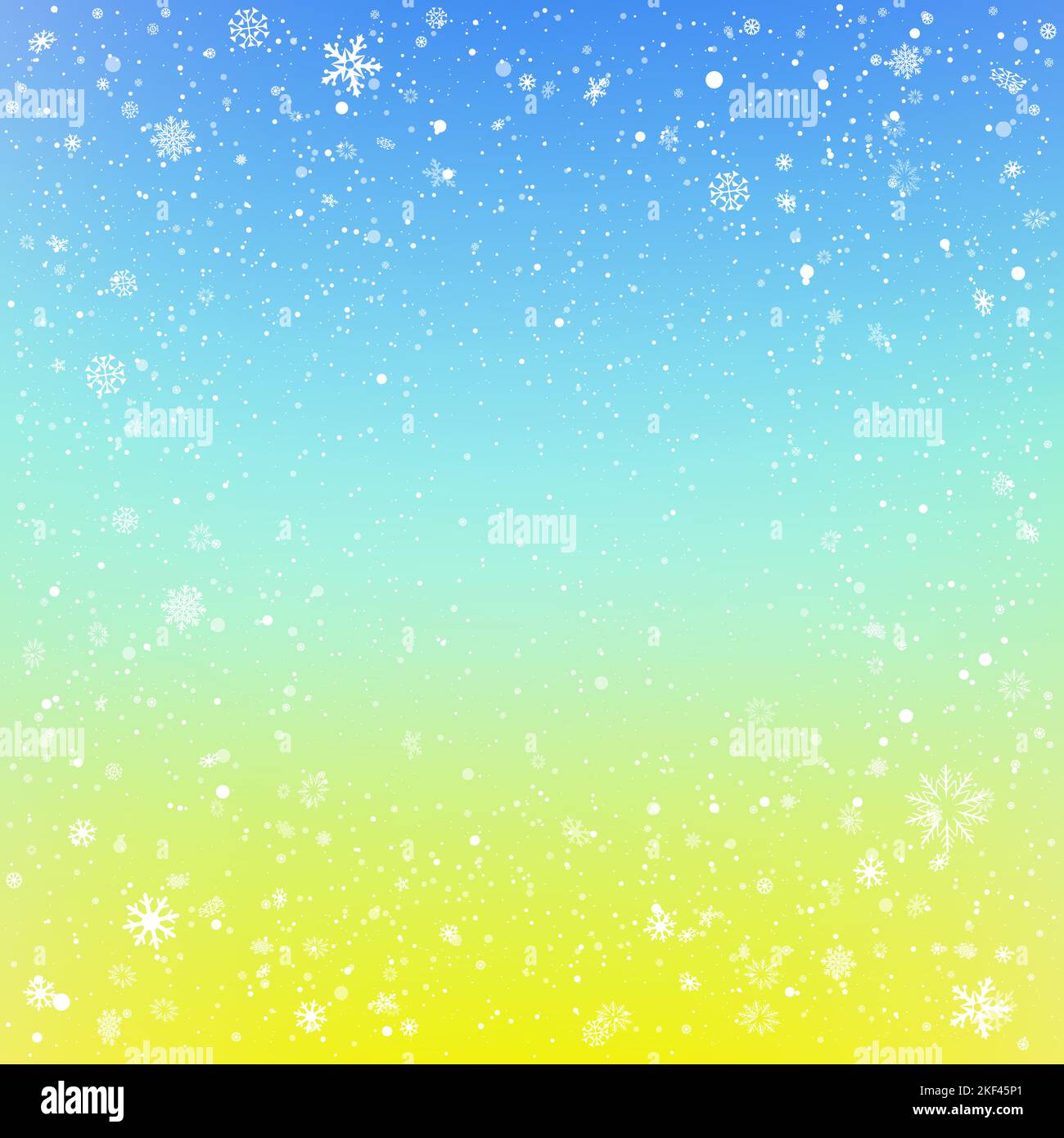 Christmas snowfall on ukraine colors background Stock Vector Image ...